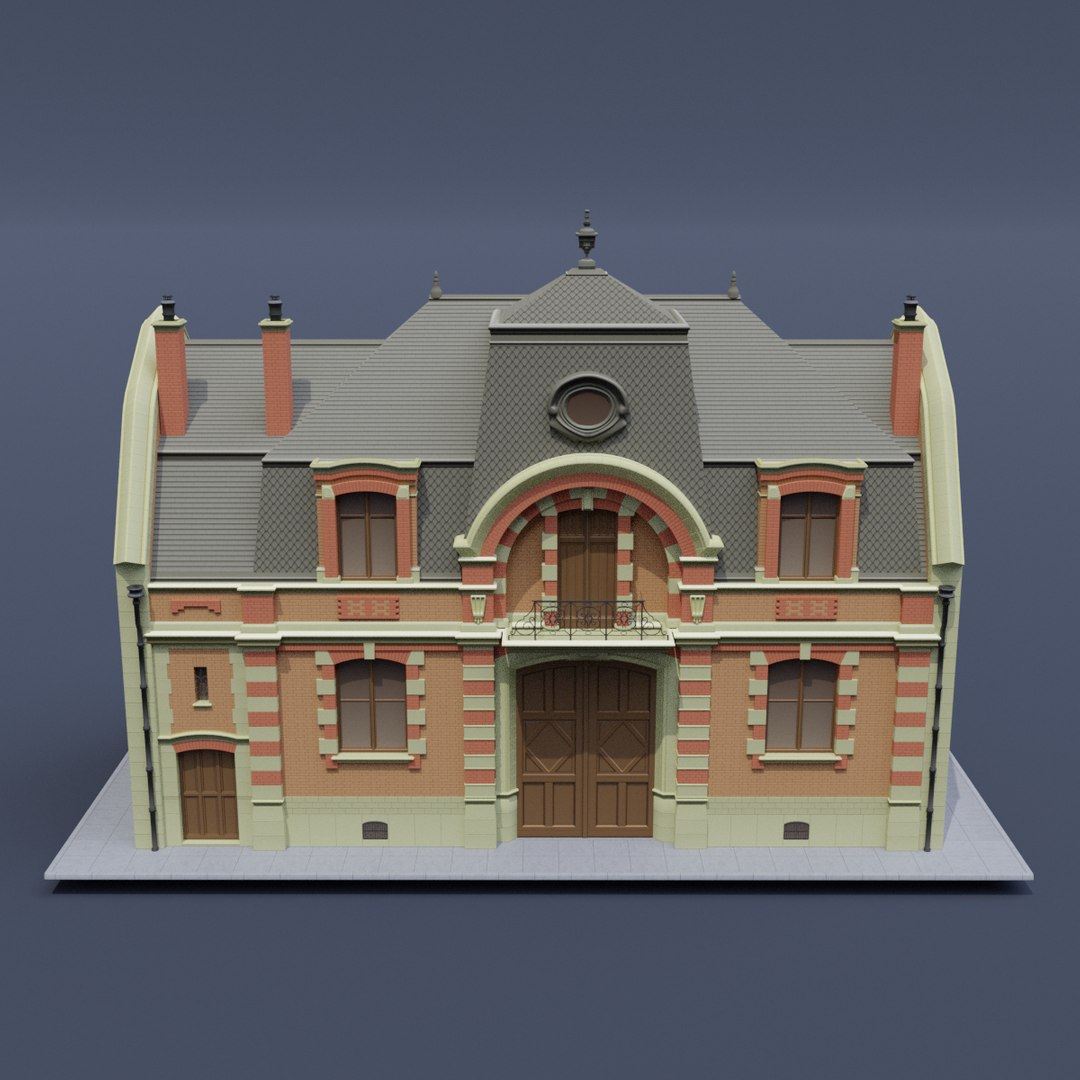 3D Victorian House Model - TurboSquid 1609931