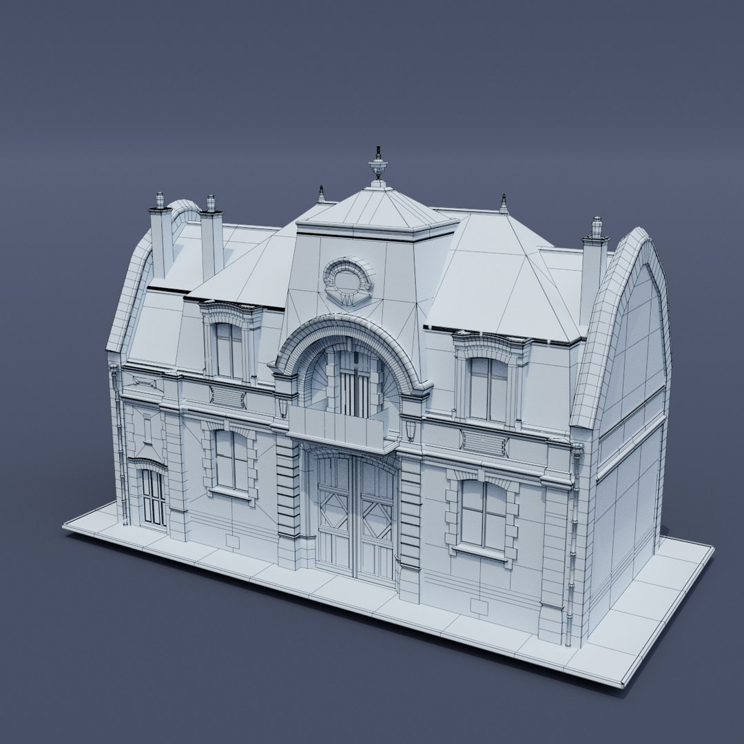 3D Victorian House Model - TurboSquid 1609931