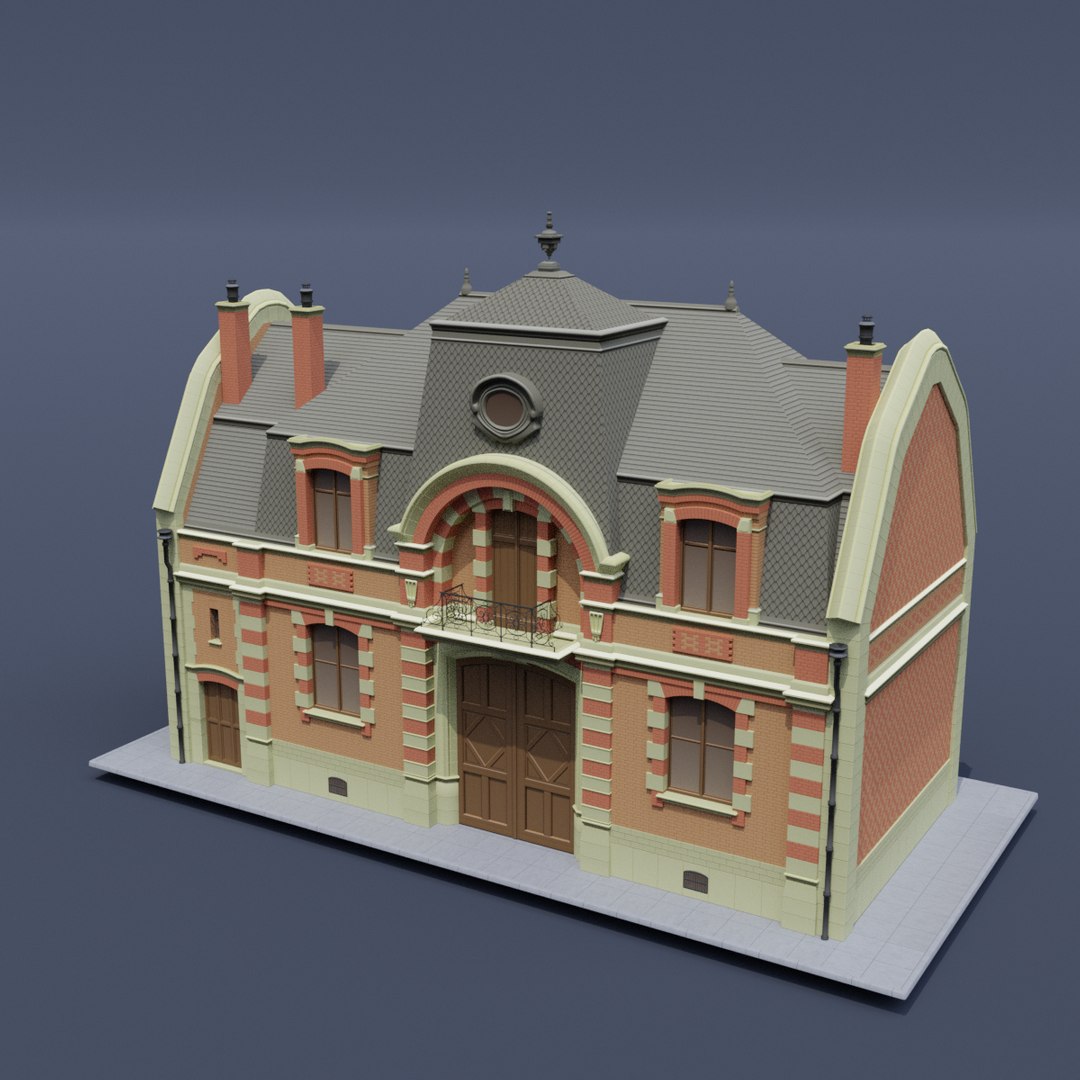 3D Victorian House Model - TurboSquid 1609931