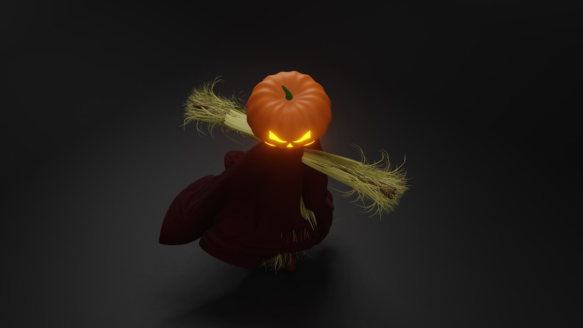 3D Halloween ScareCrow 3D Model - TurboSquid 2147368