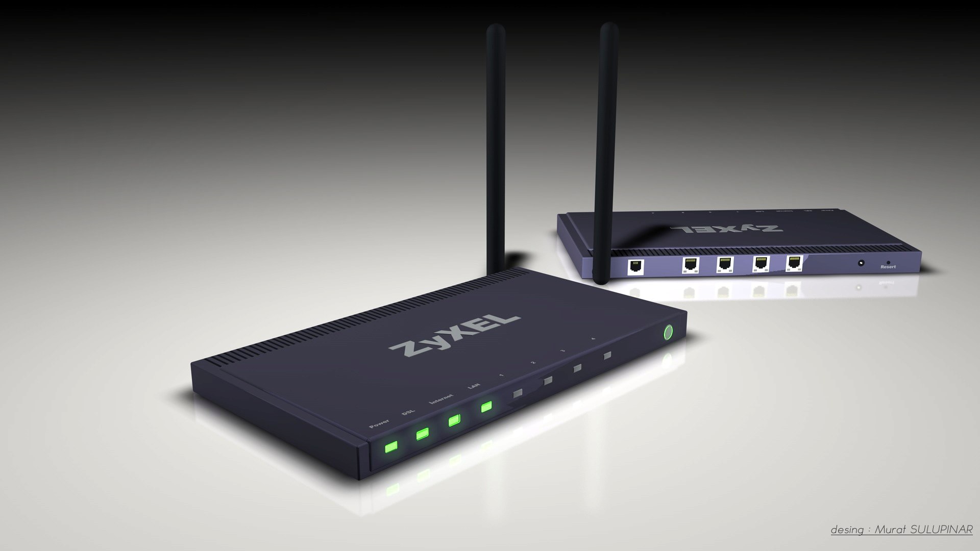 3d Model Adsl Modem