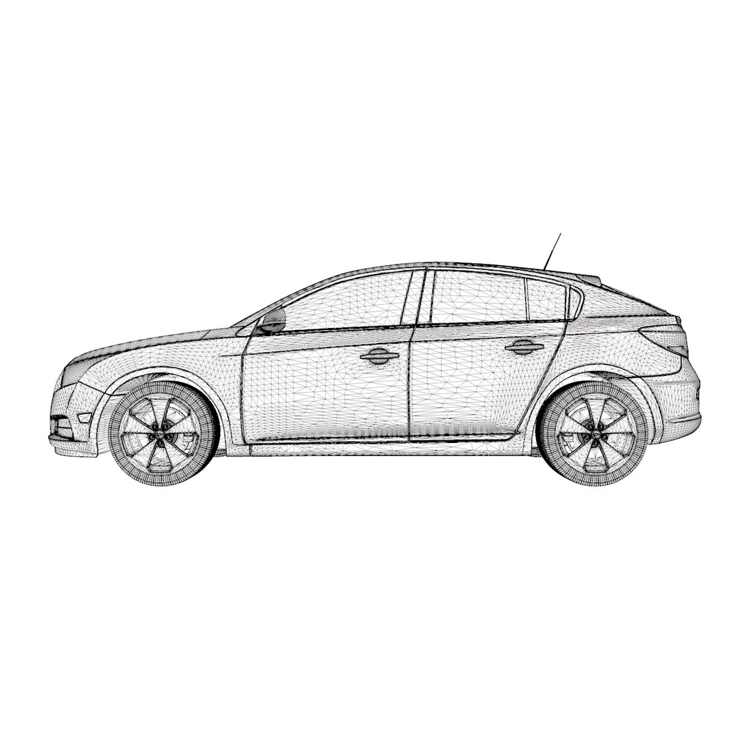 3D Chevrolet Cruze Hatchback - 2012 - TurboSquid 2139056