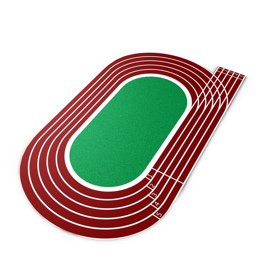 Running Track 3D - TurboSquid 1329419