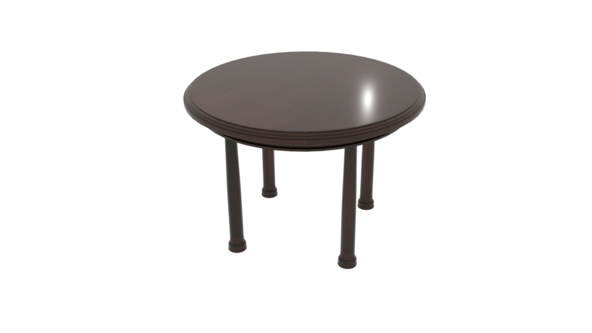 Circle Table Model - TurboSquid 1345587