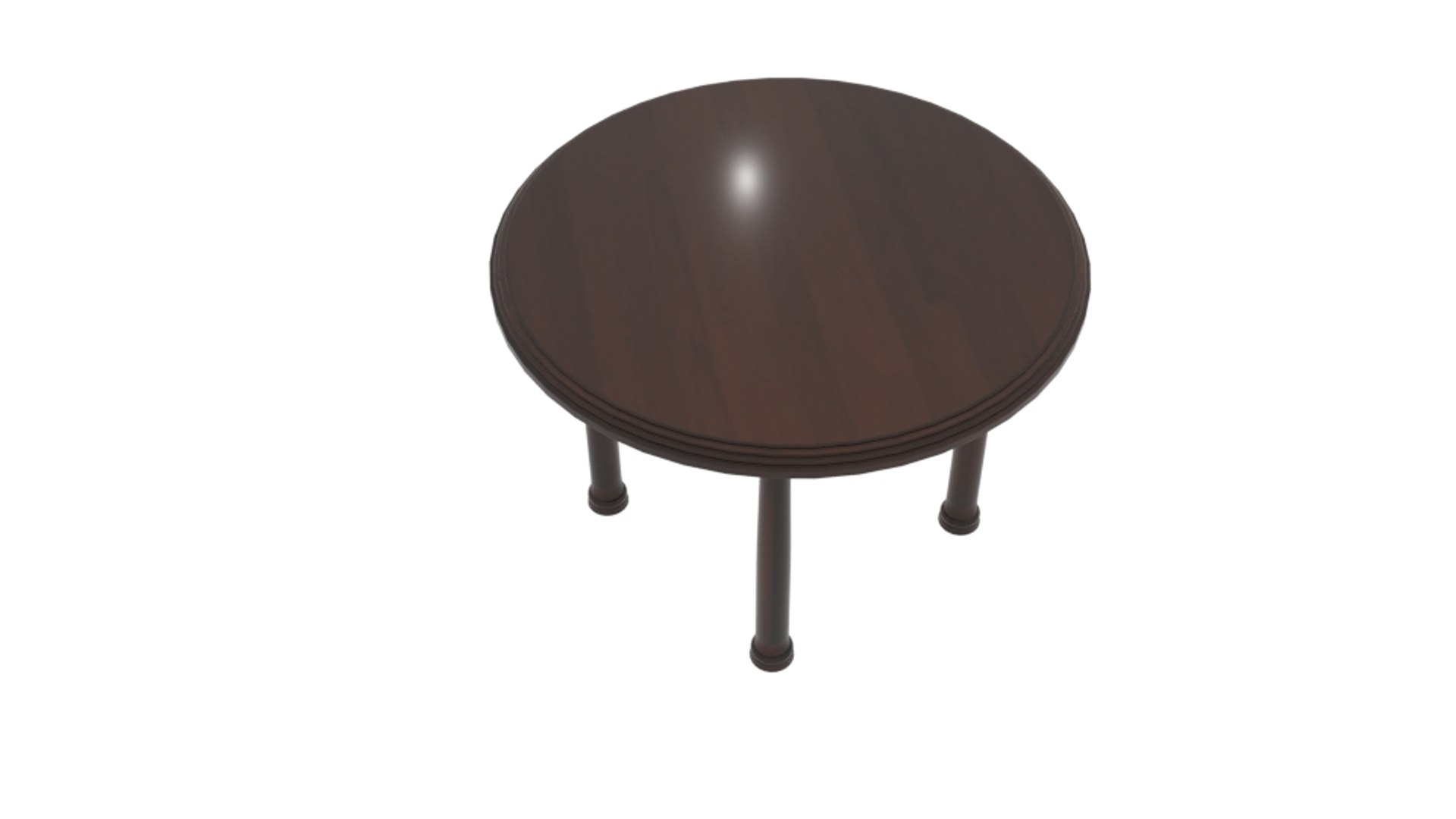 Circle Table Model - TurboSquid 1345587