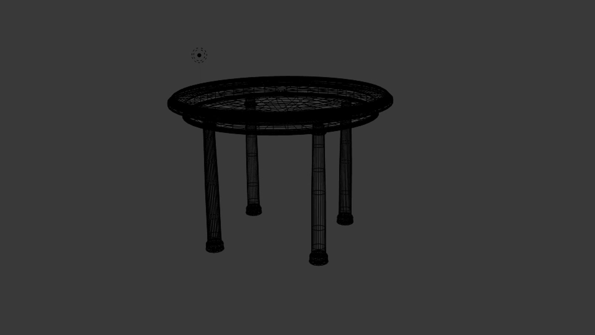 Circle Table Model - TurboSquid 1345587