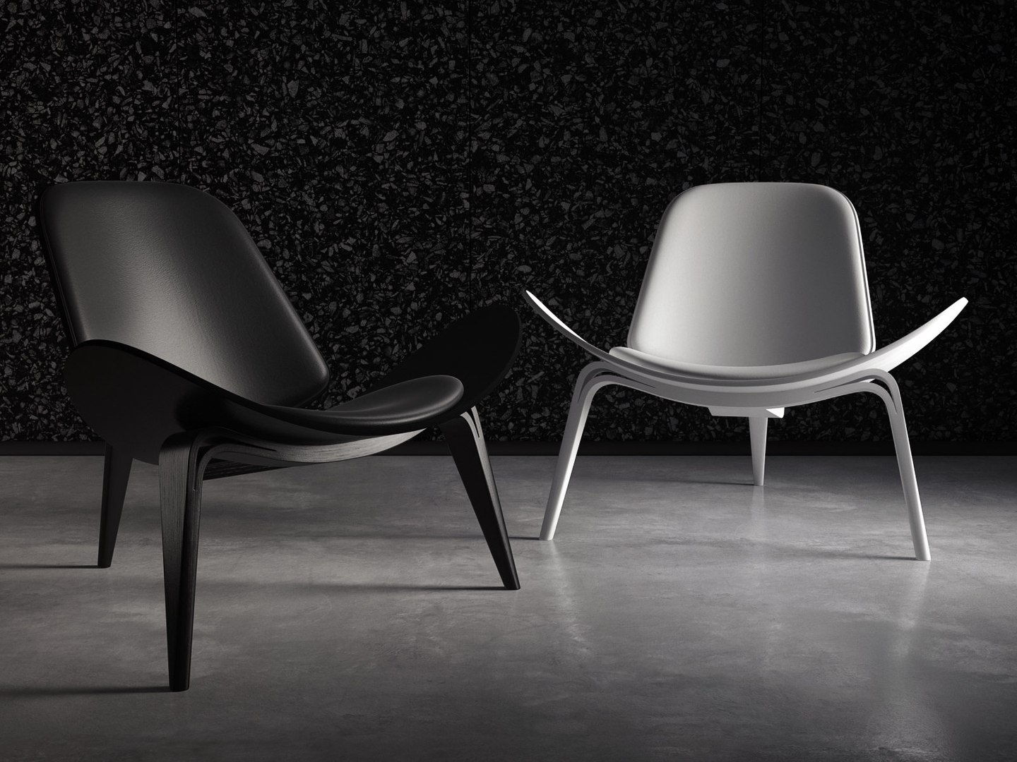 3D Ch07 Shell Chair Model - TurboSquid 1162885