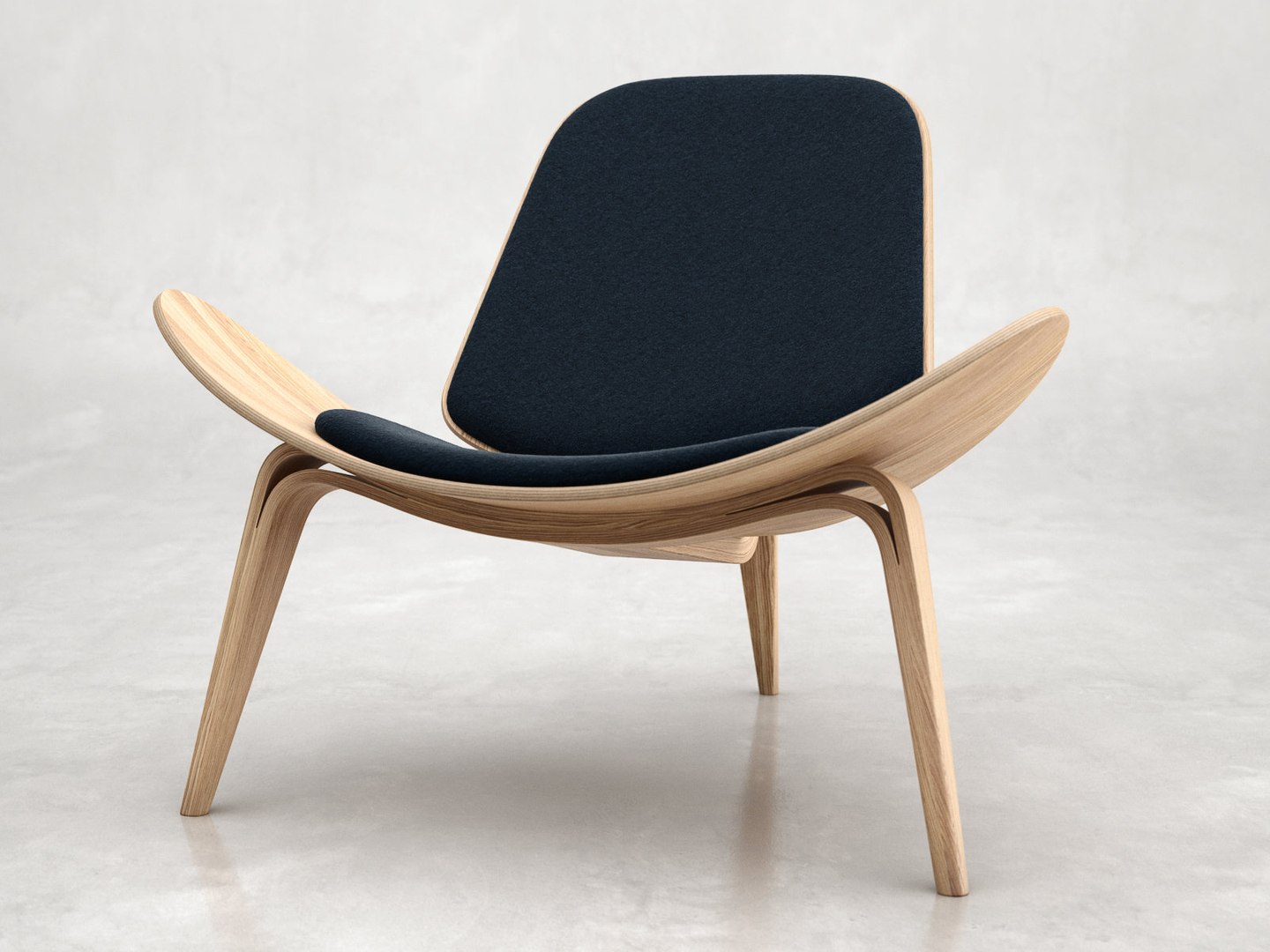 3D Ch07 Shell Chair Model - TurboSquid 1162885