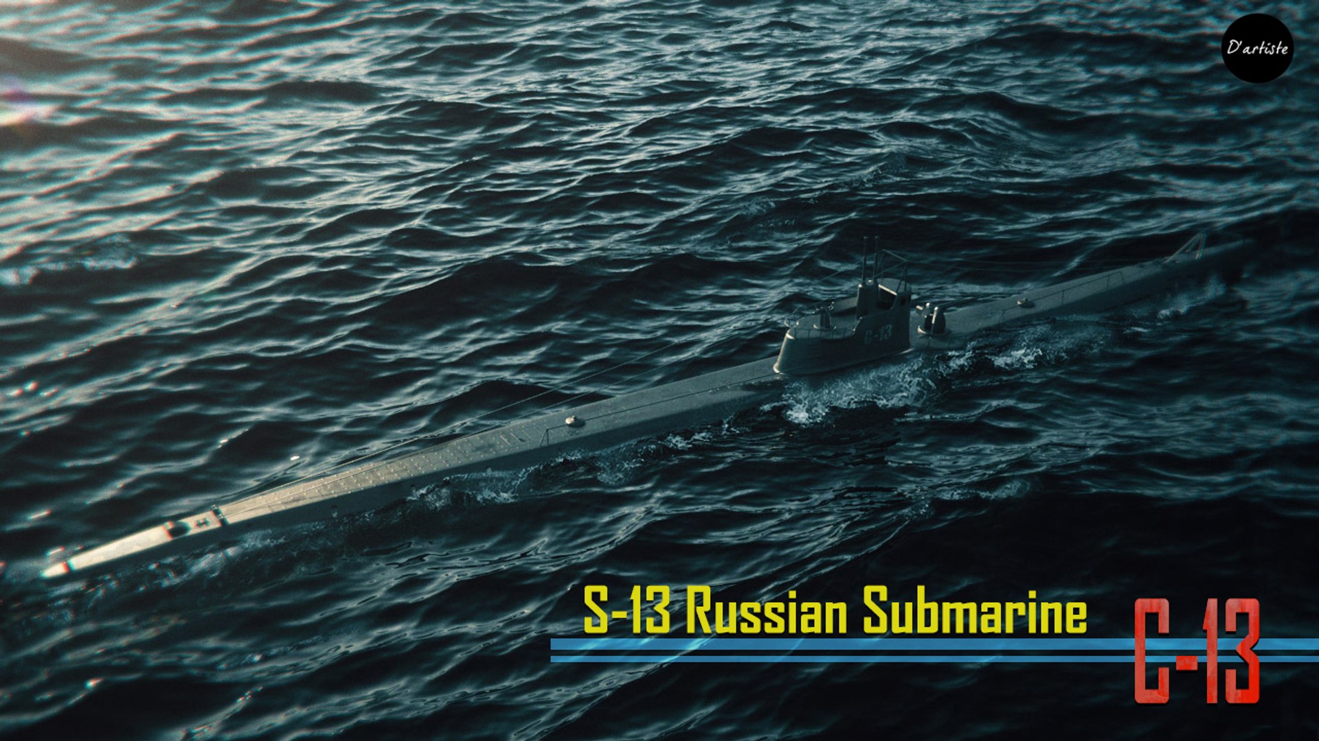 Soviet Submarine S-13 C-13 3d Model