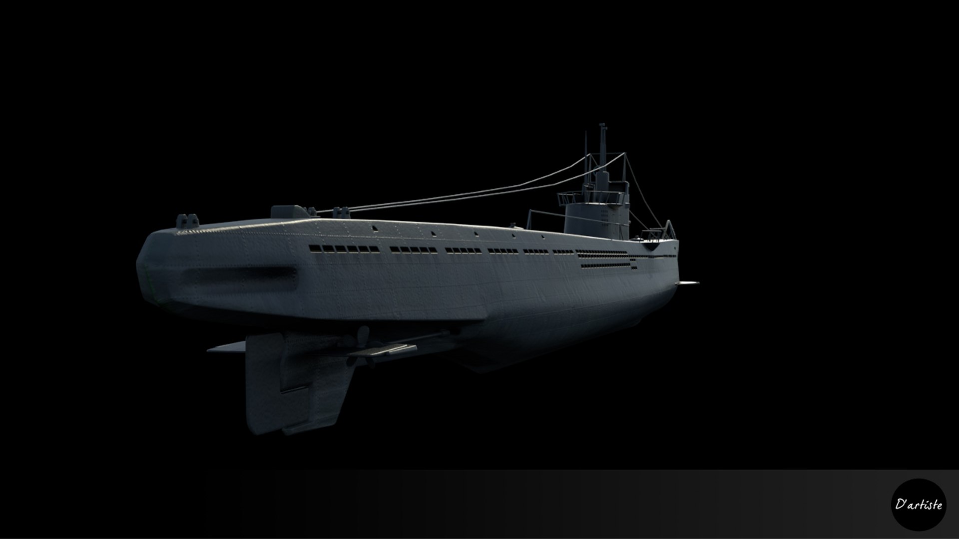 Soviet Submarine S-13 C-13 3d Model