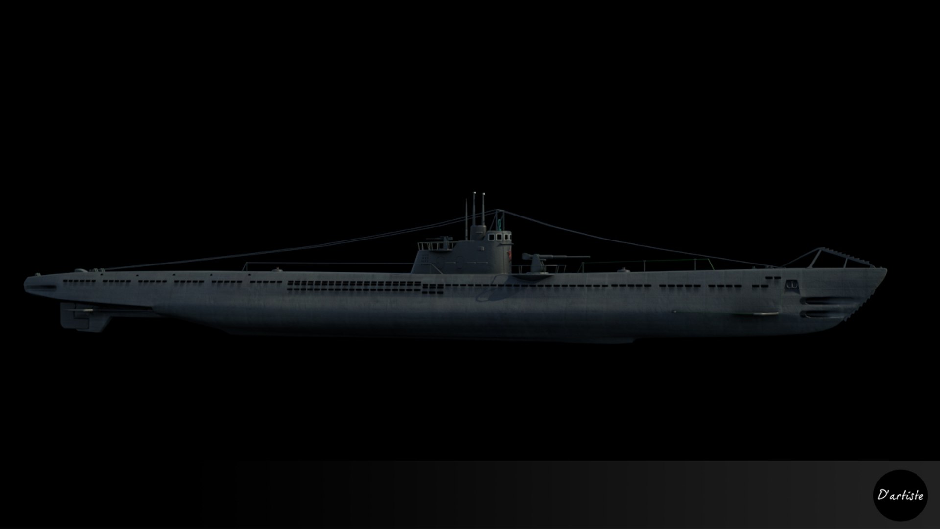 Soviet Submarine S-13 C-13 3d Model