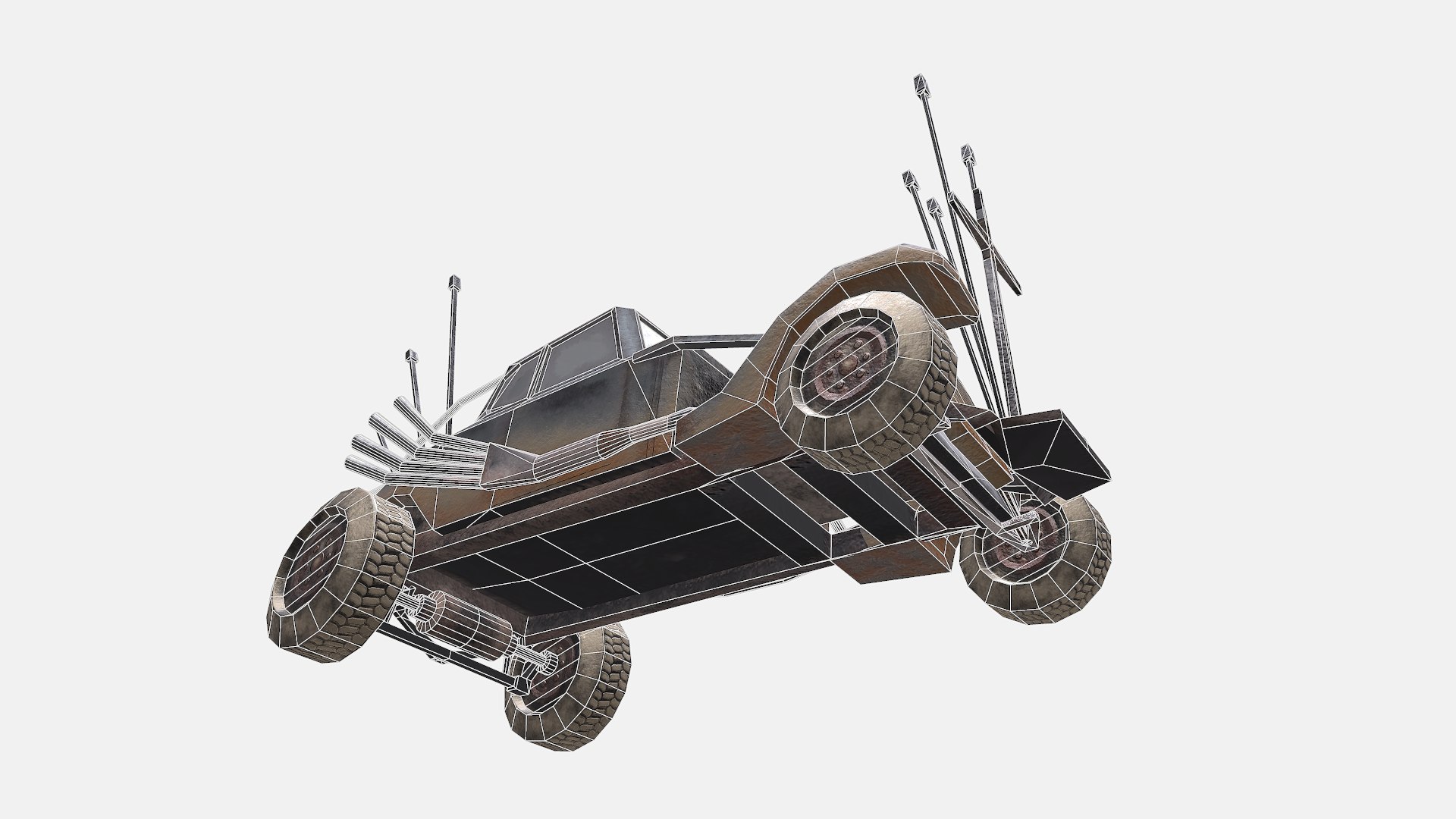 3D Mad Buggy Rat - TurboSquid 1431831