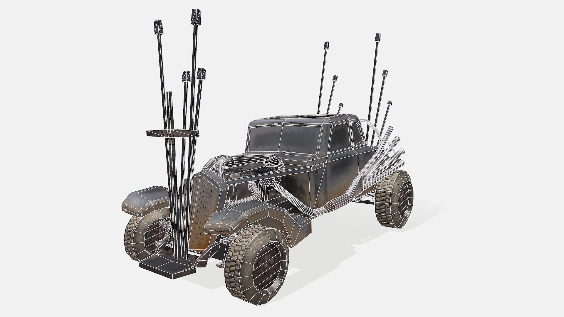 3D Mad Buggy Rat - TurboSquid 1431831