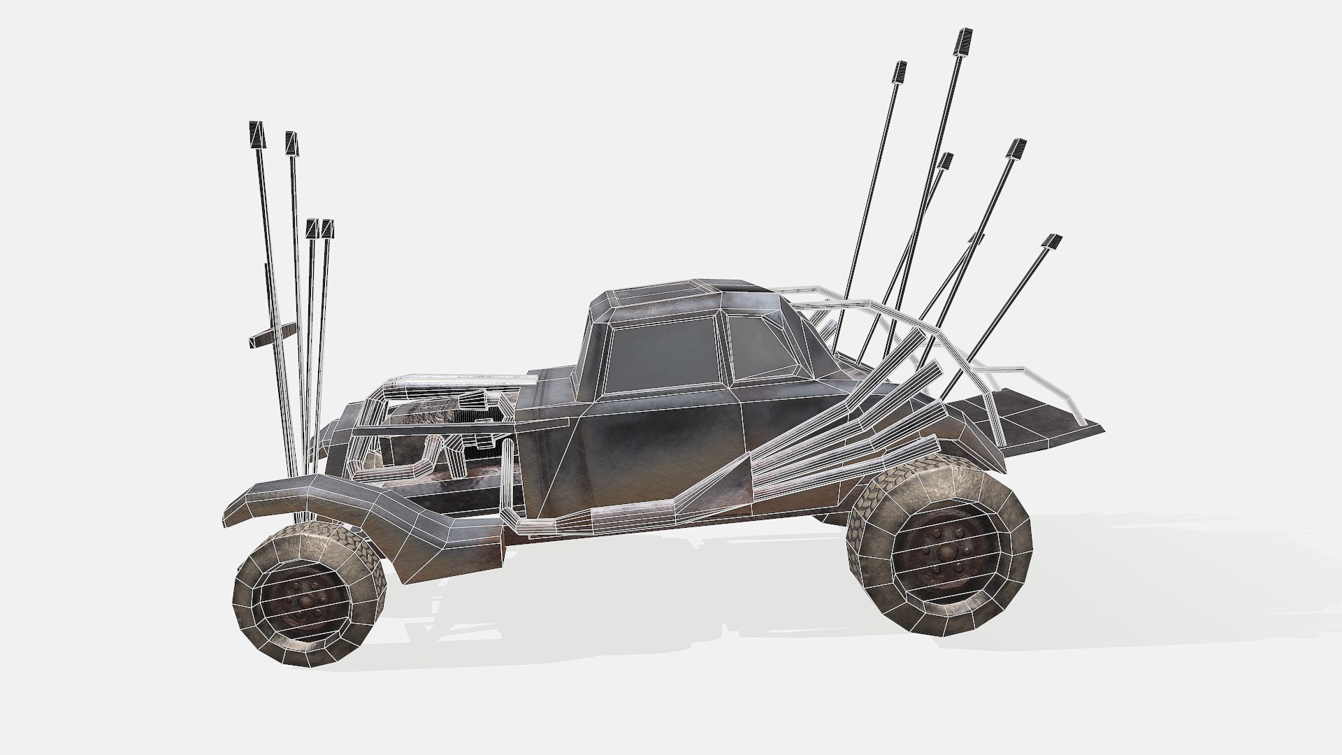3D Mad Buggy Rat - TurboSquid 1431831
