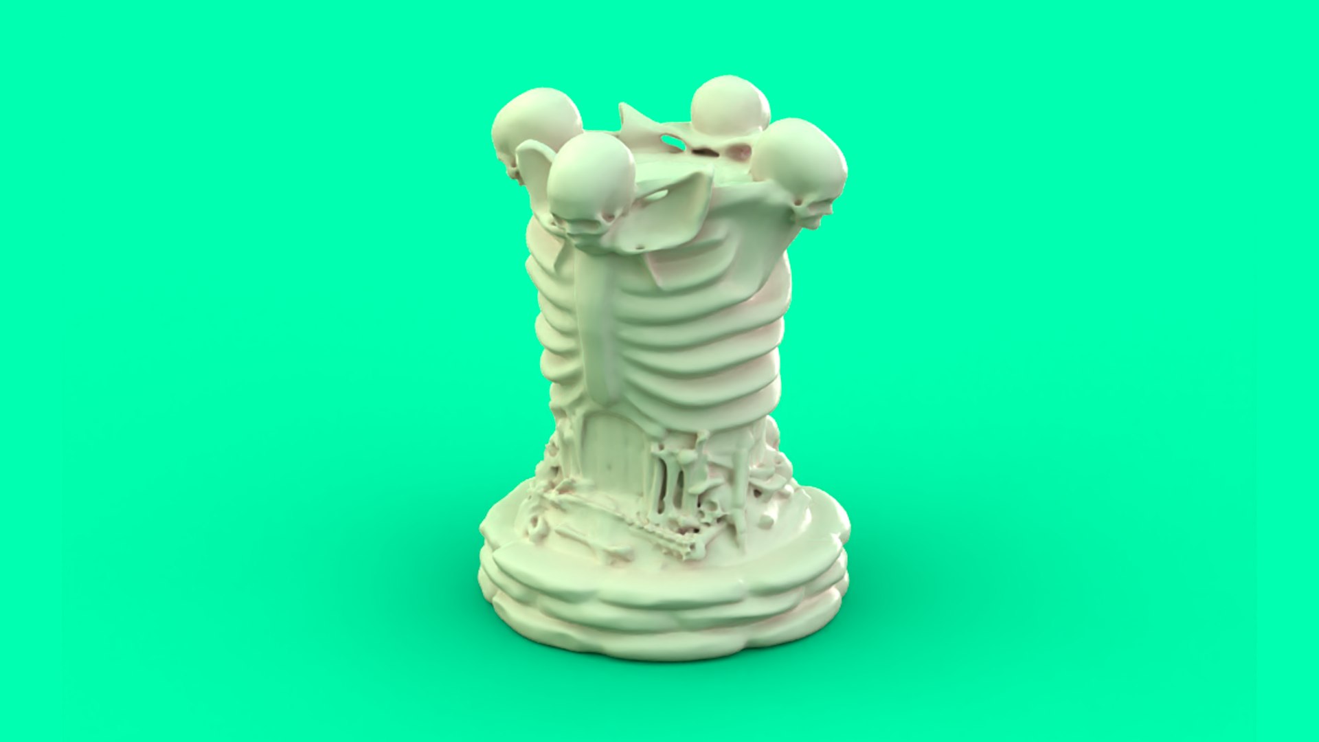 3D Skull Chess Rook - TurboSquid 1973185