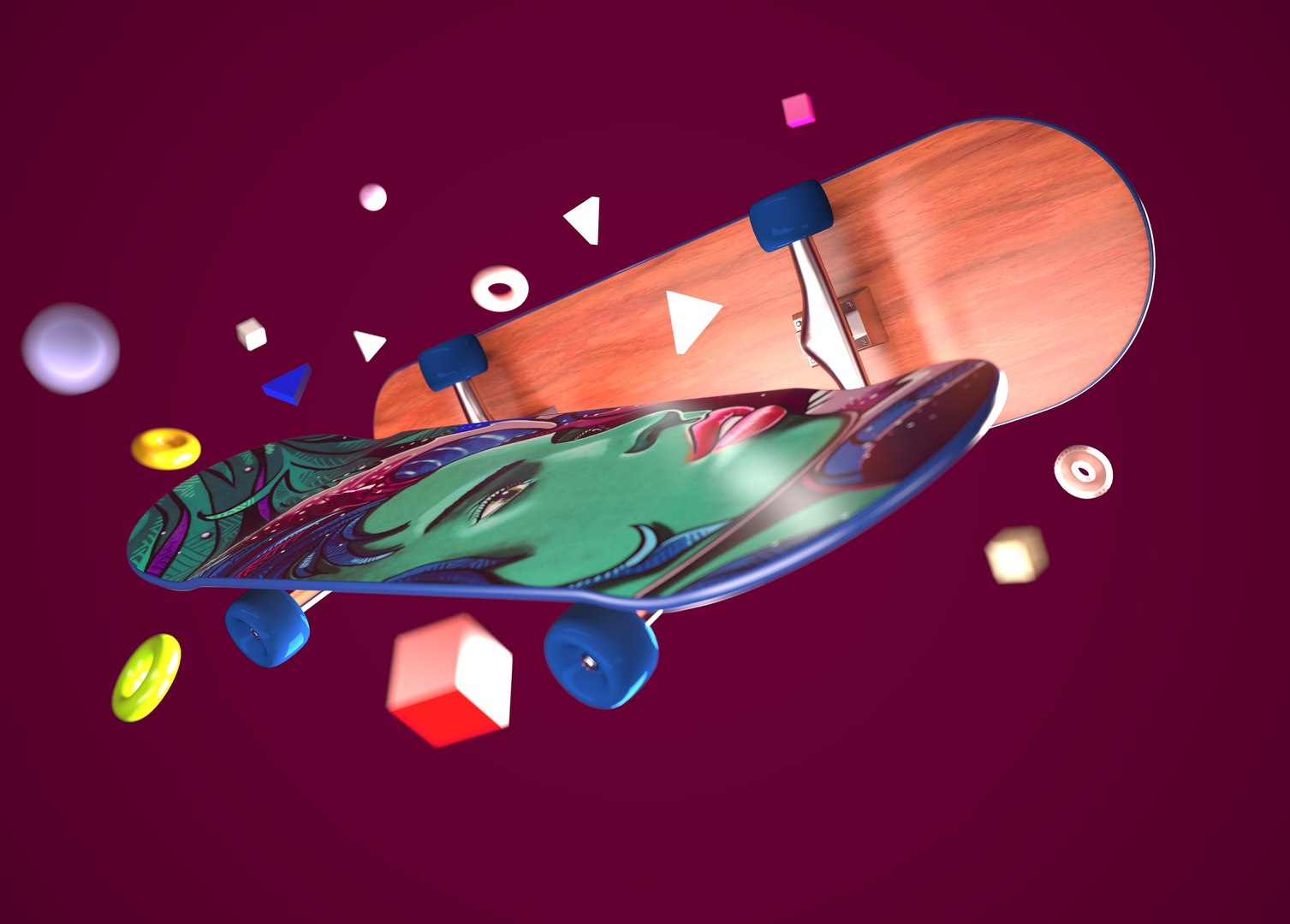 3D Skateboard Skate - TurboSquid 1546525