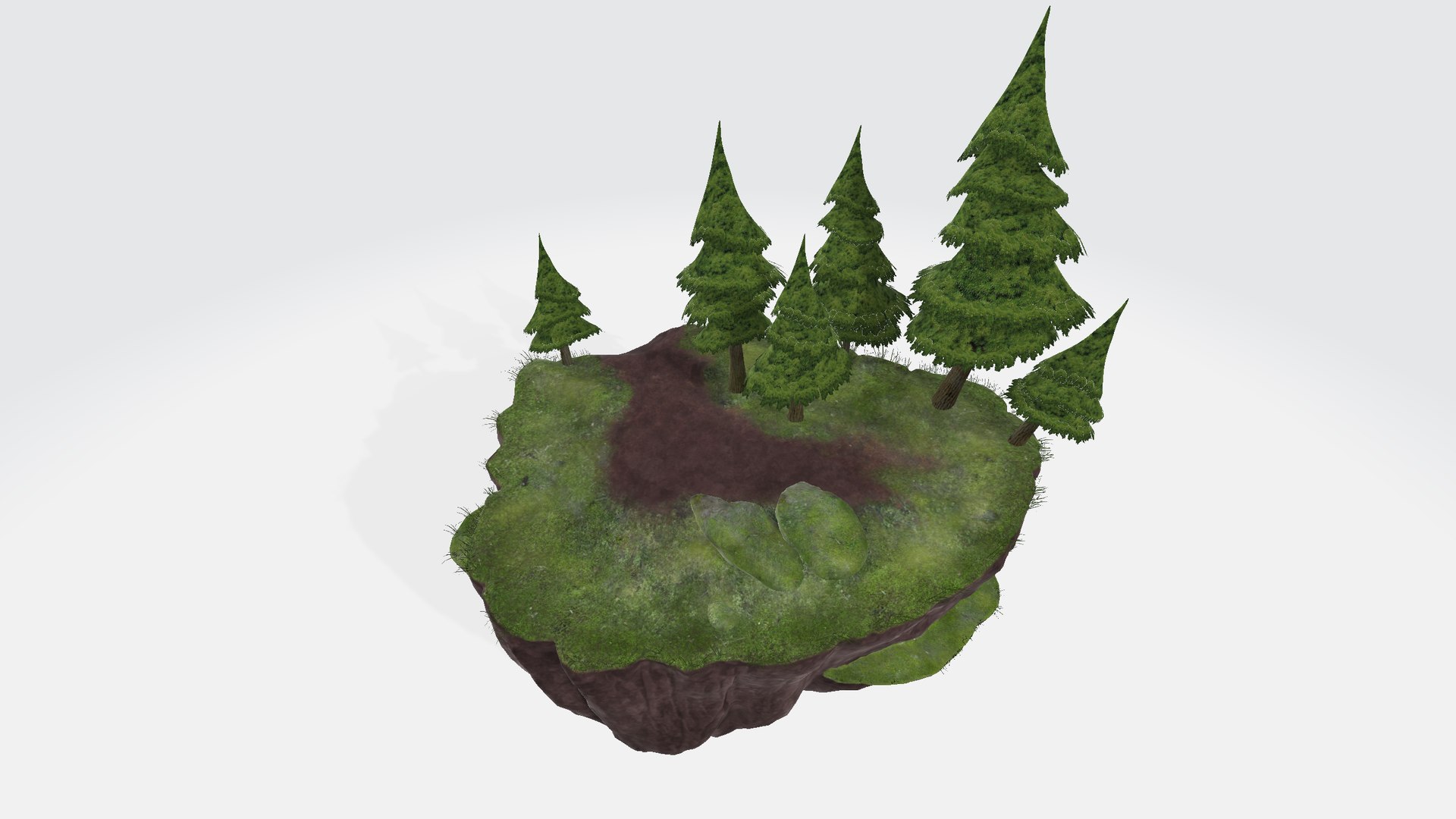 3D Evergreen Forest Diorama Model - TurboSquid 1493404