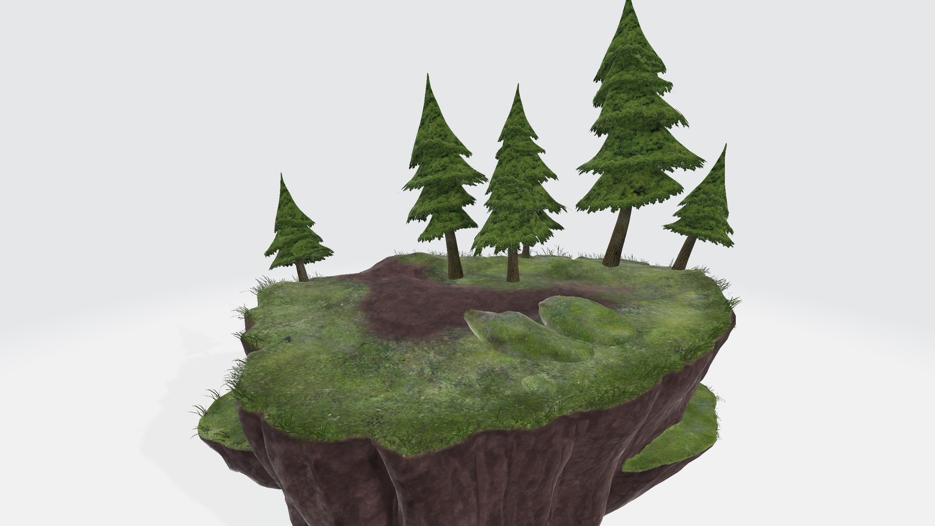 3D Evergreen Forest Diorama Model - TurboSquid 1493404