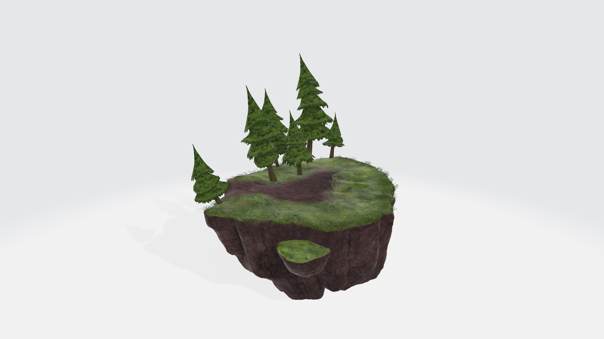 3D Evergreen Forest Diorama Model - TurboSquid 1493404