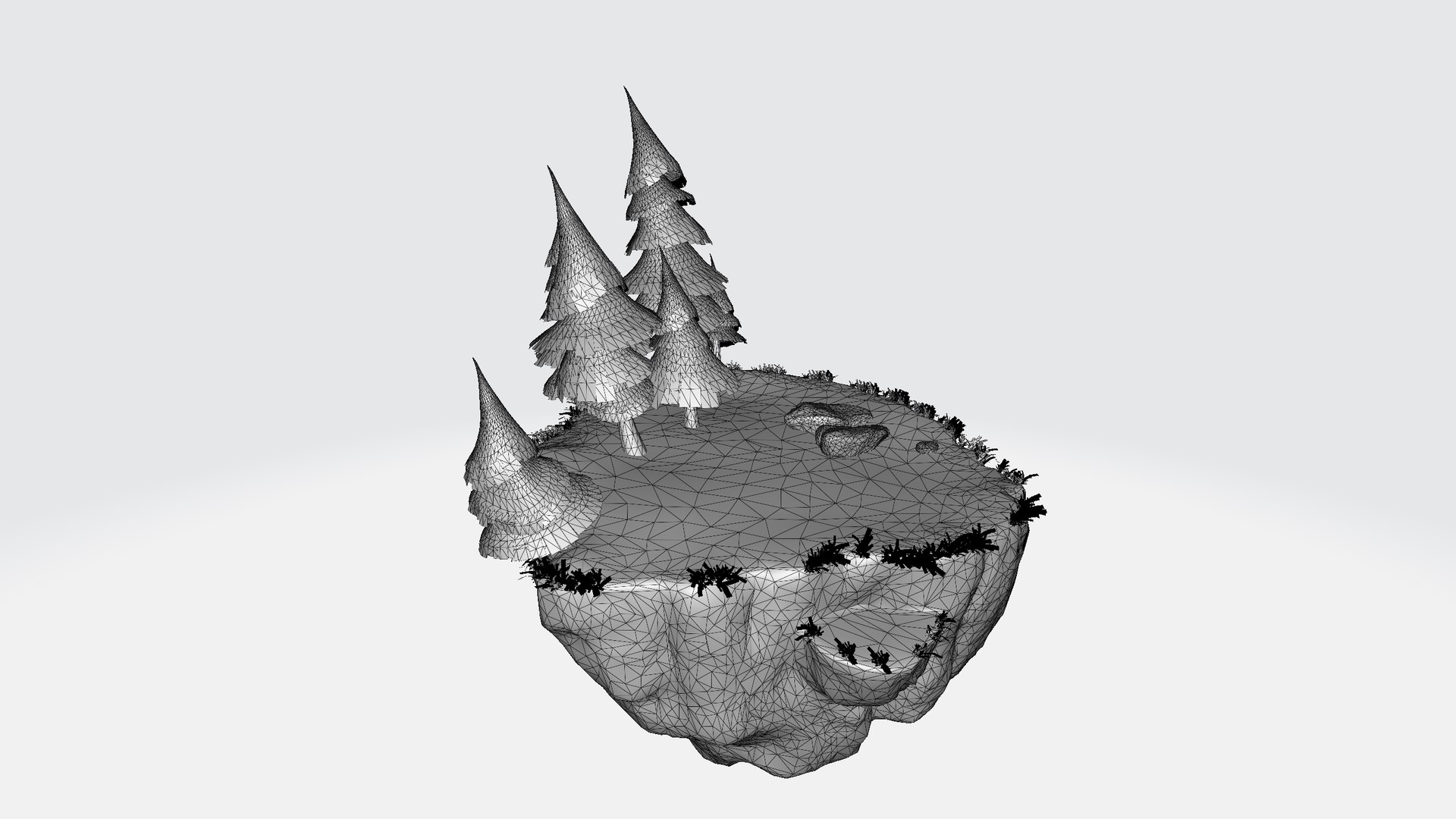 3D Evergreen Forest Diorama Model - TurboSquid 1493404