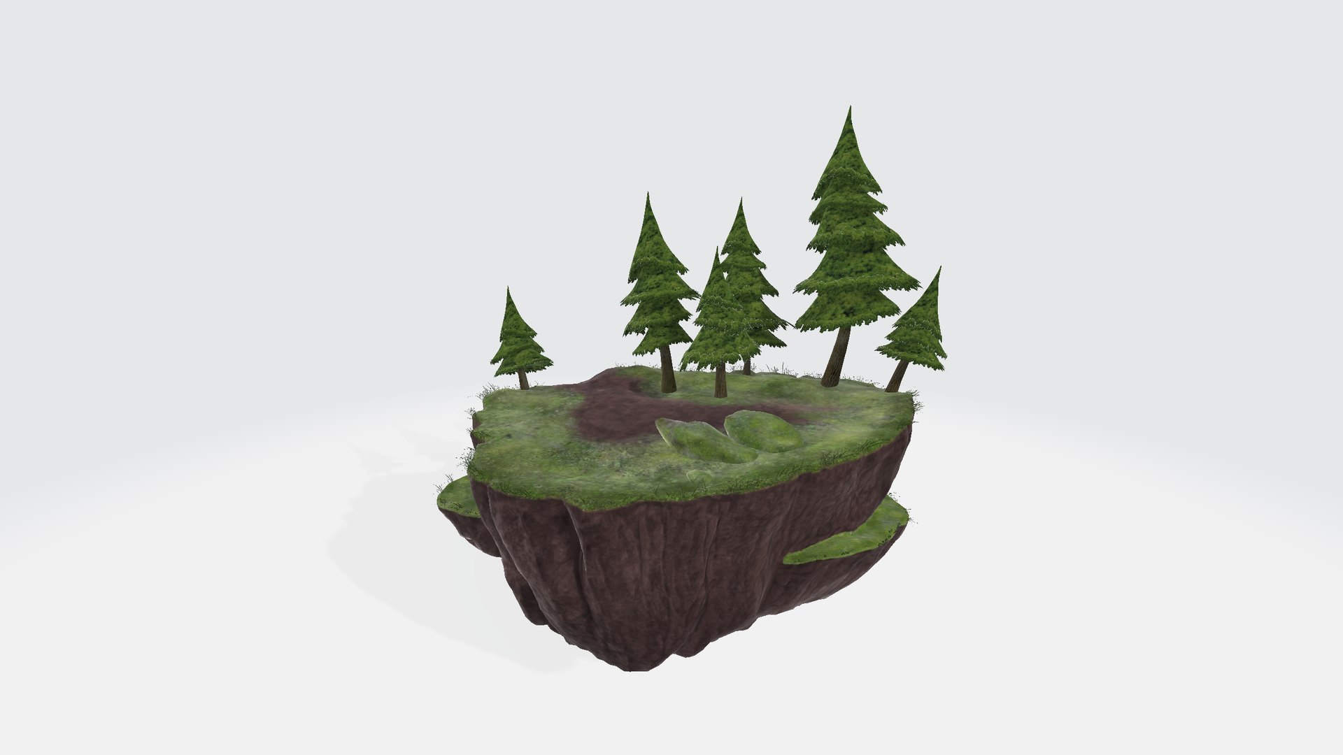 3D Evergreen Forest Diorama Model - TurboSquid 1493404