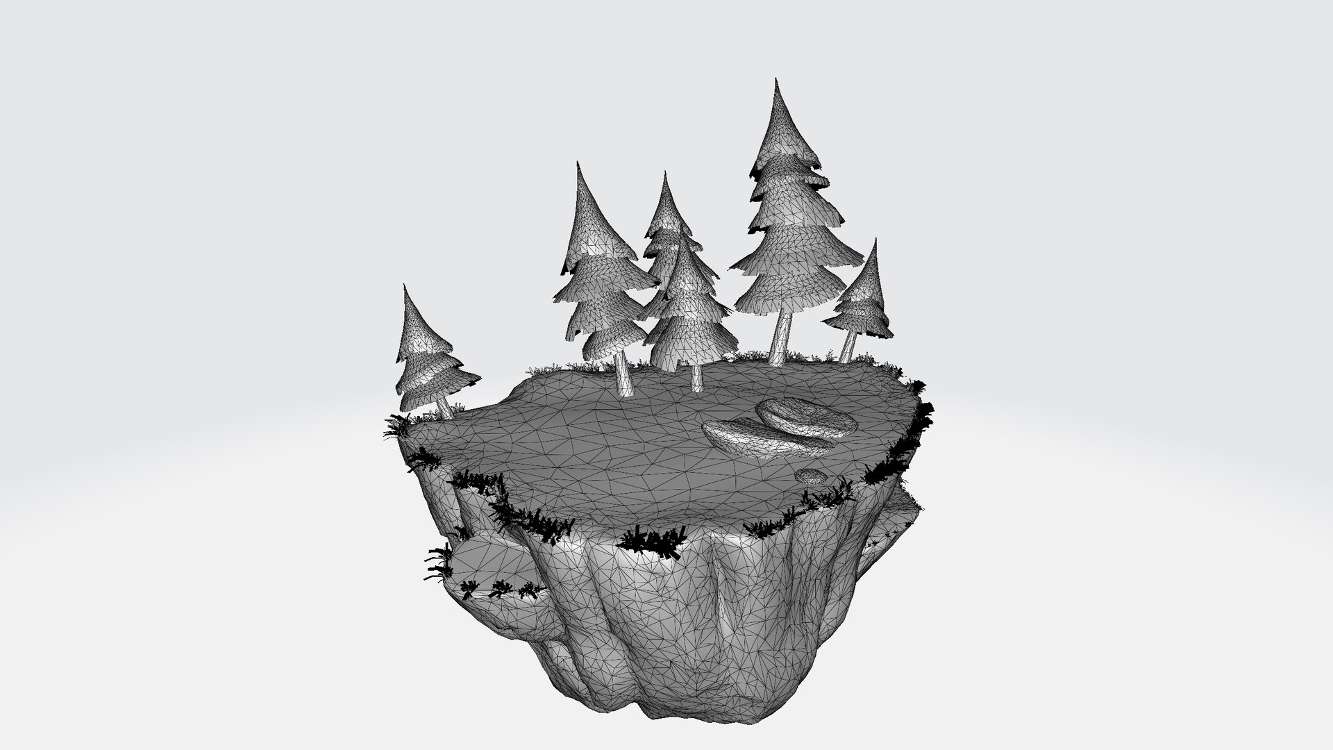 3D Evergreen Forest Diorama Model - TurboSquid 1493404