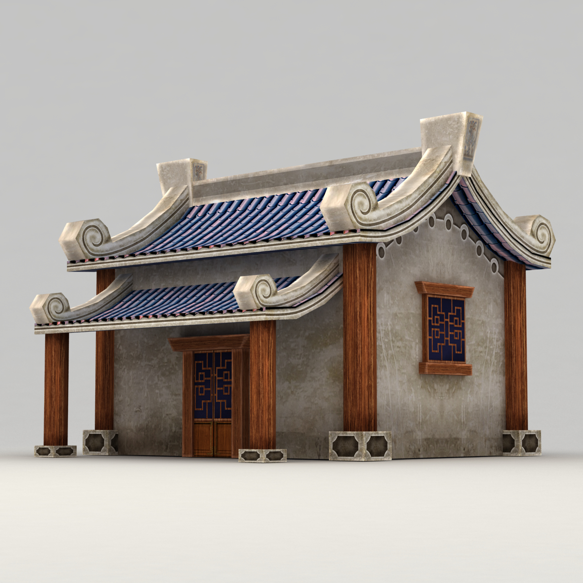 3d chinese building