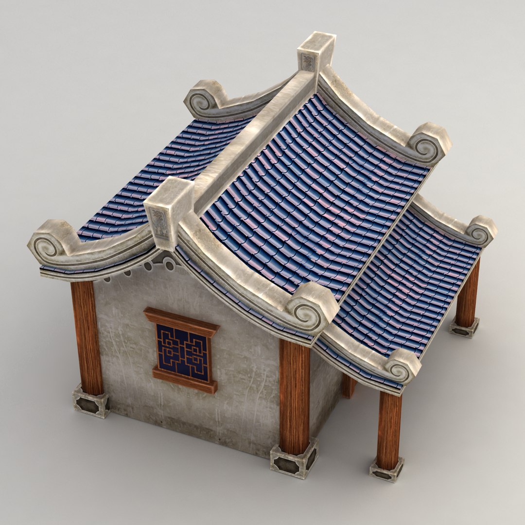 3d chinese building