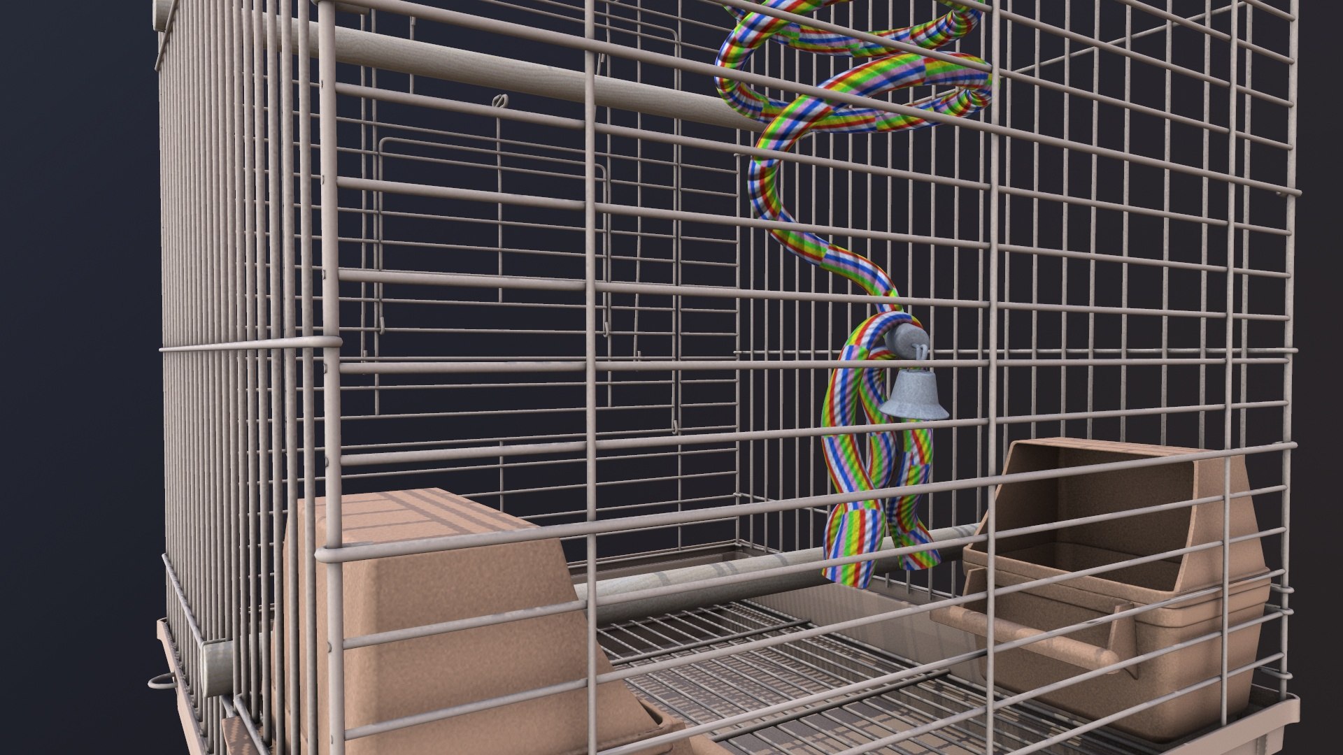 3D Bird Cage Model - TurboSquid 2255838