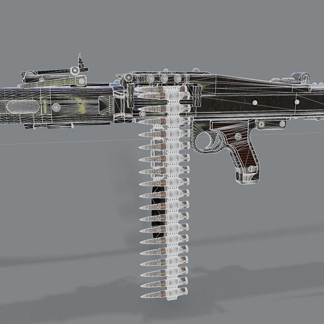 Mg-42 modeled 3D model - TurboSquid 1555634