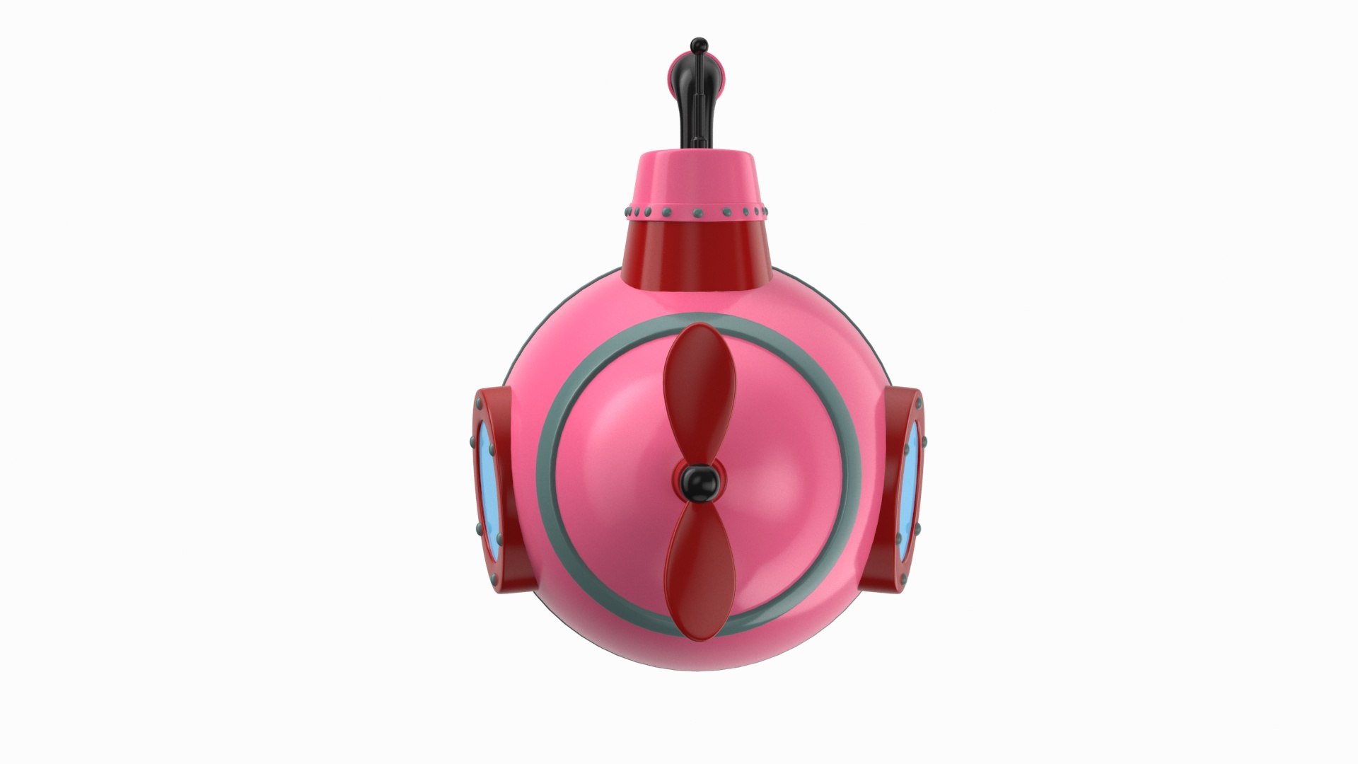 3D Model Cartoon Style Submarine Pink - TurboSquid 2284009