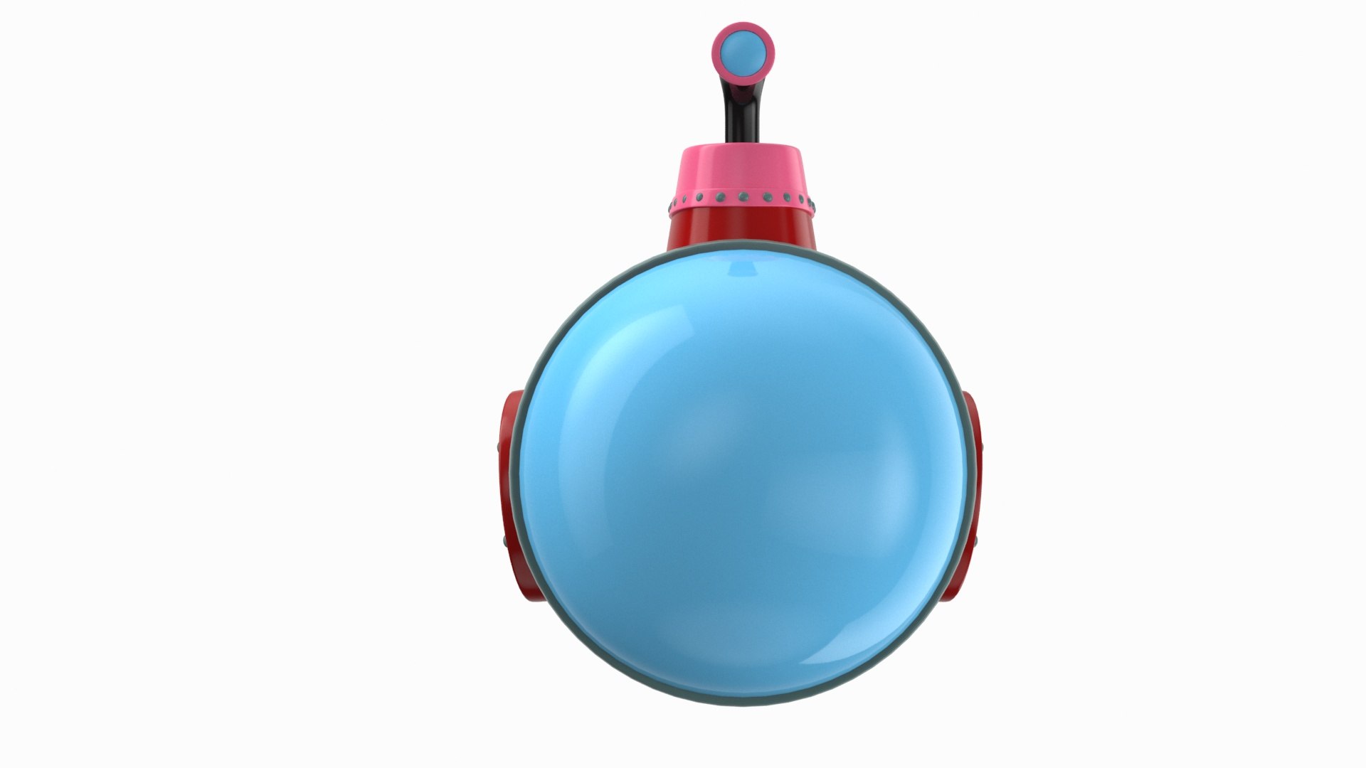 3D Model Cartoon Style Submarine Pink - TurboSquid 2284009