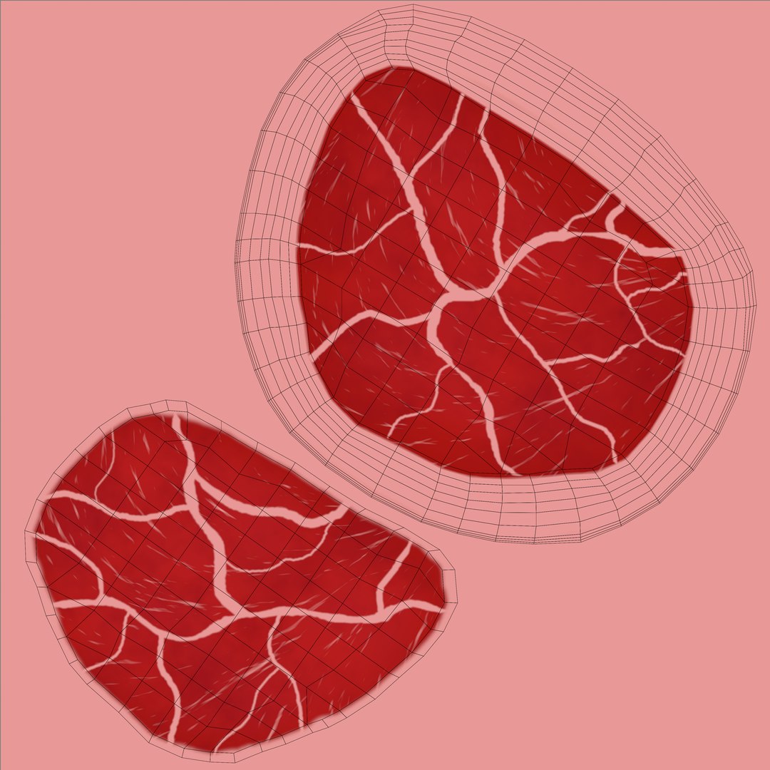 3D Cartoon Meat Model - TurboSquid 2061648