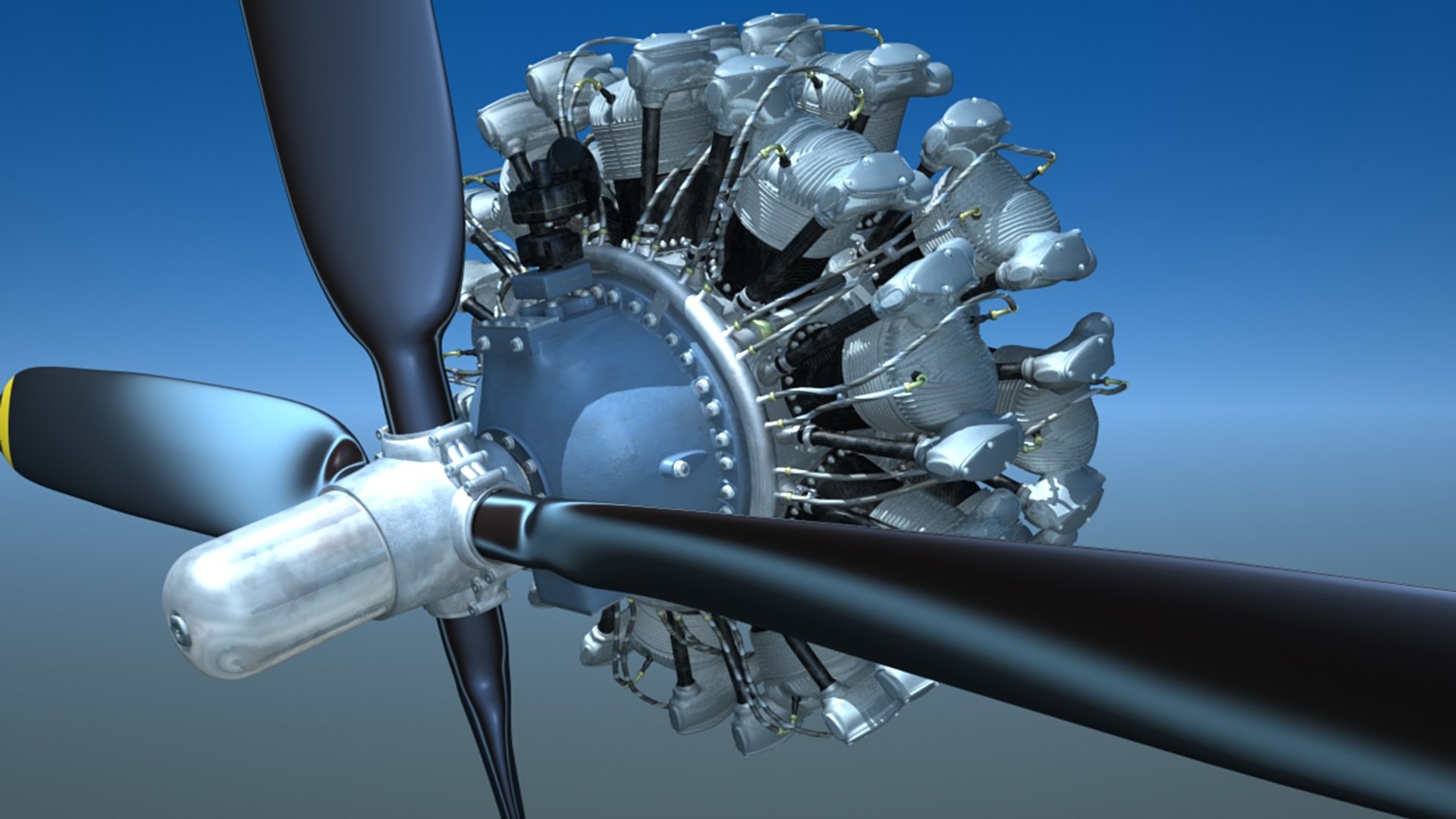 R 2800 Engine Wwii Aircraft 3d Lwo