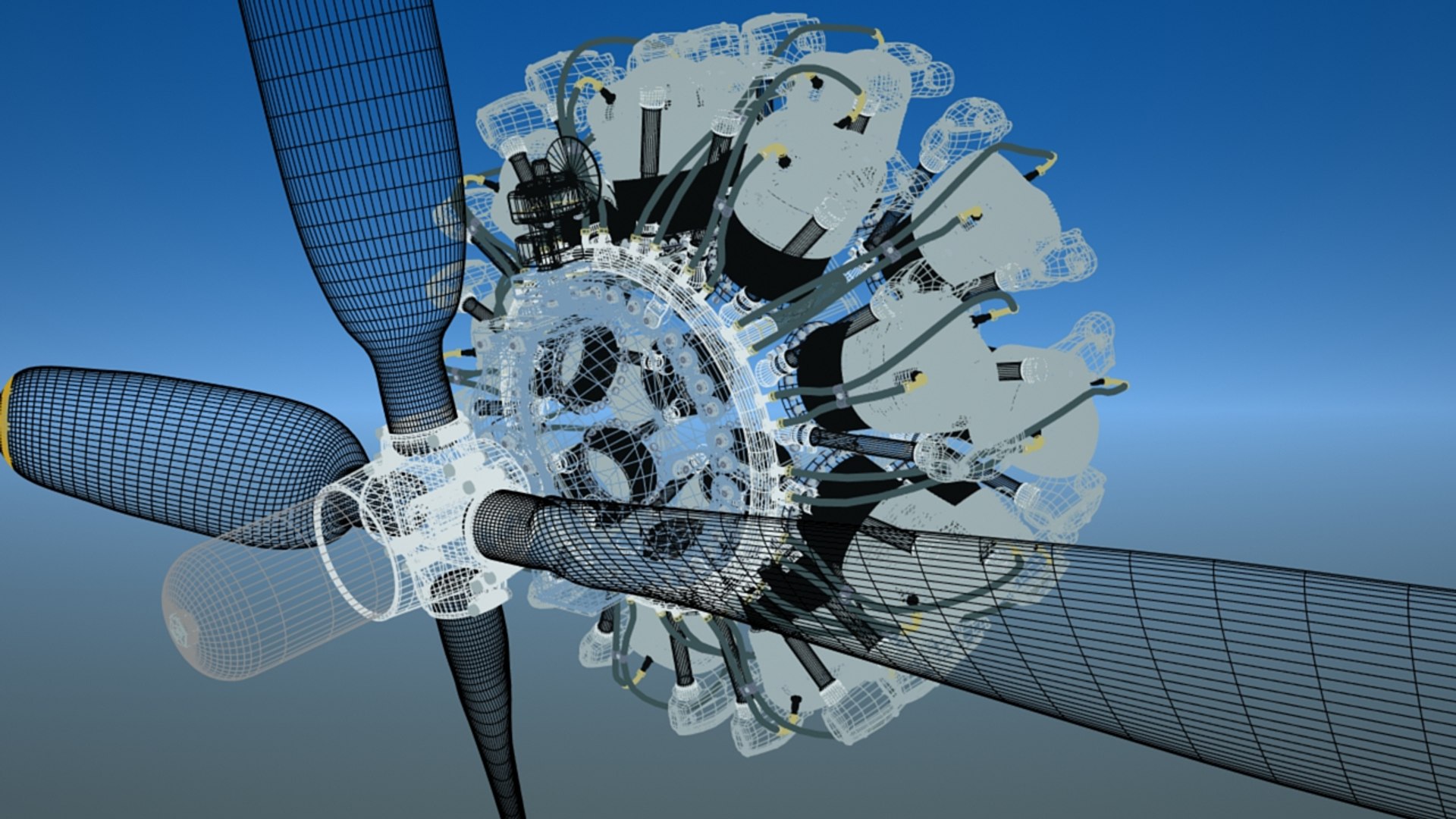 R 2800 Engine Wwii Aircraft 3d Lwo