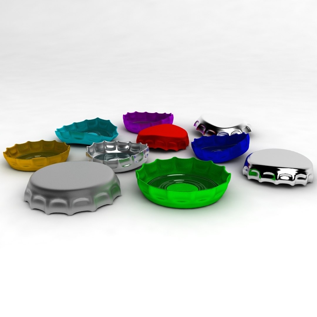 Bottle Caps 3d Model