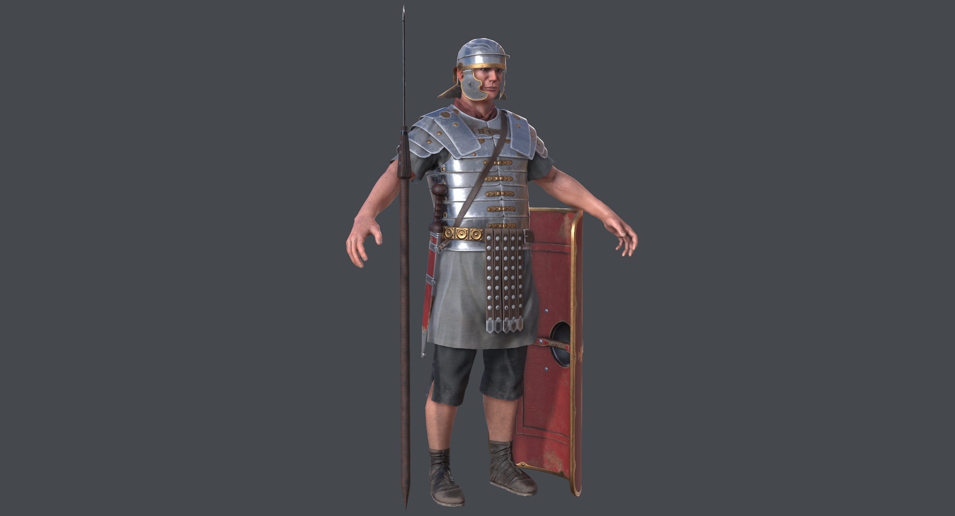 Historical Roman Legionnaire C4d
