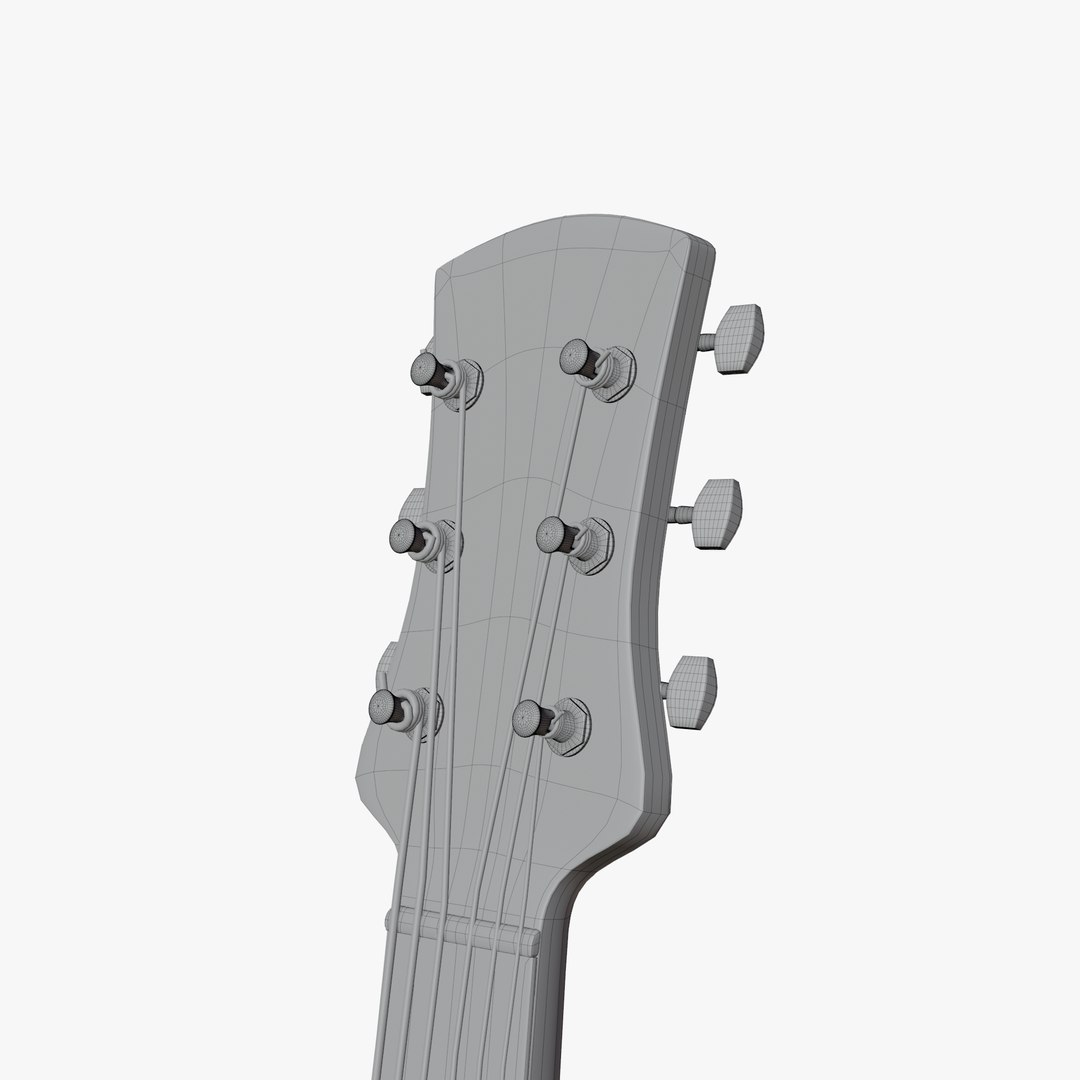 3D Acoustic Guitar - TurboSquid 2014920