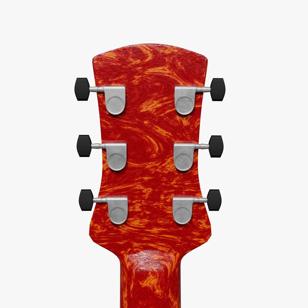 3D Acoustic Guitar - TurboSquid 2014920