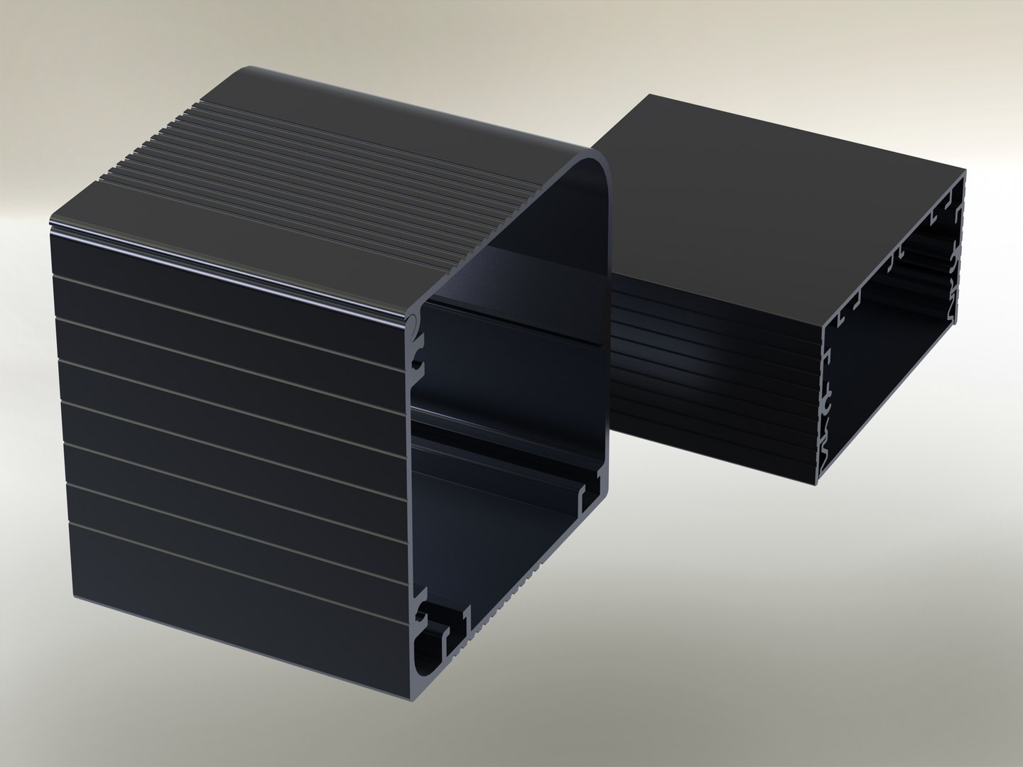 Aluminum Extruded Box Electronic Project Enclosure 3D - TurboSquid 2156922