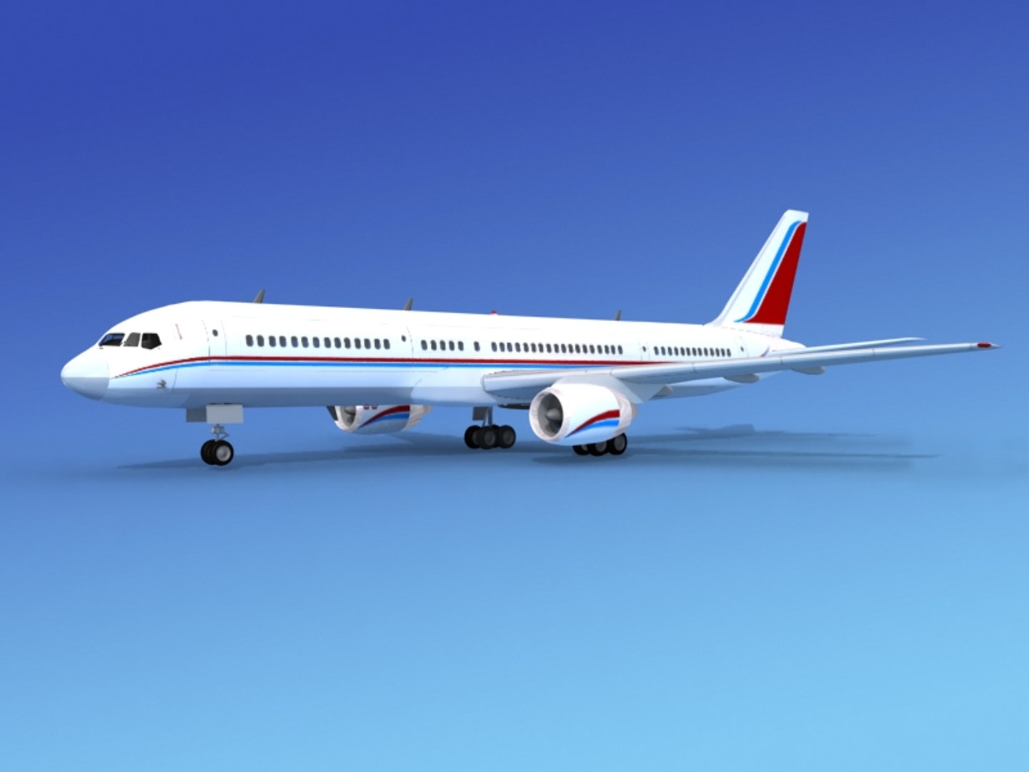 Airline Boeing 757 757-200 3d Model