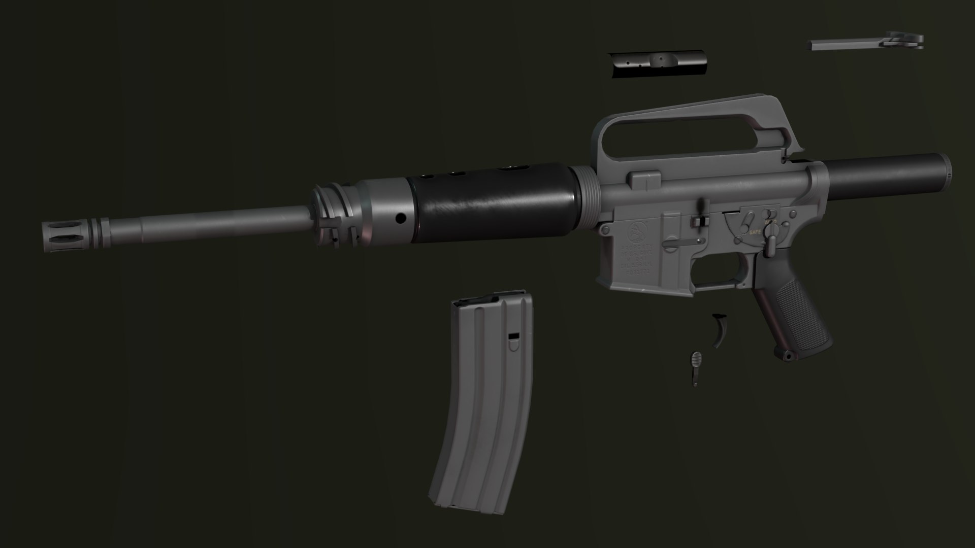 3D Model M231 Firing Port Weapon - TurboSquid 2128913