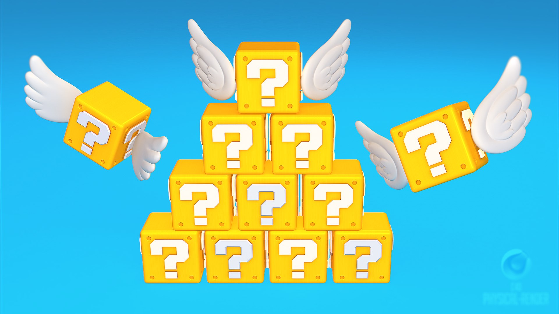 Flying Question Block Super Mario 3D Model - TurboSquid 2055696