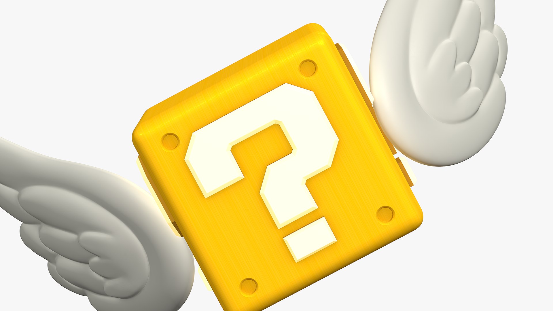 Flying Question Block Super Mario 3D Model - TurboSquid 2055696