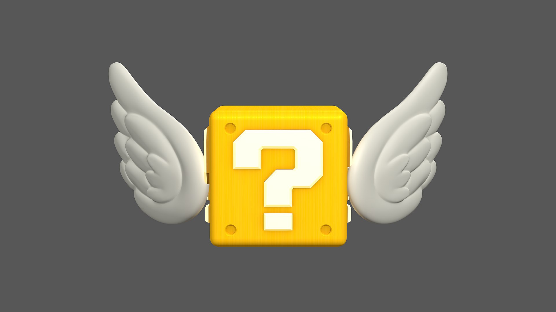 modelo 3d Flying Question Block Super Mario - TurboSquid 2055696