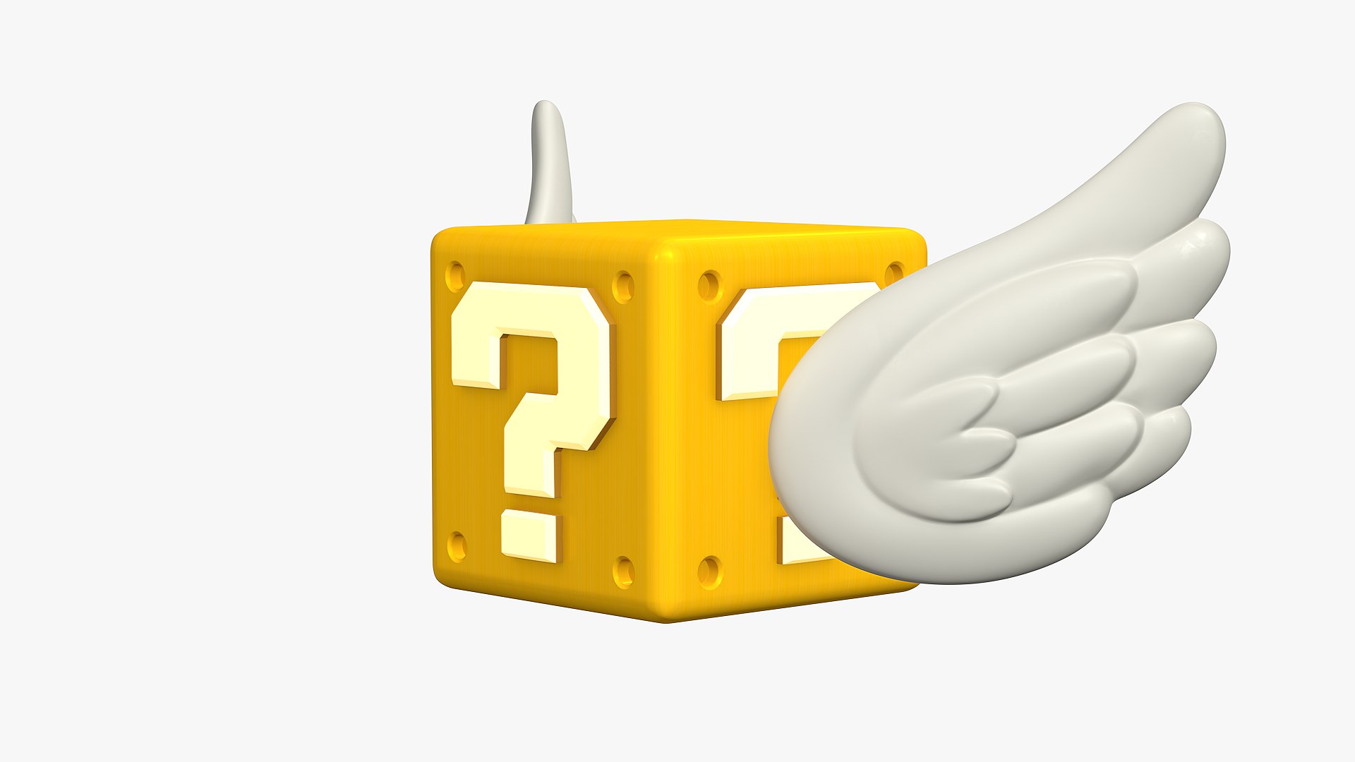 Flying Question Block Super Mario 3D Model - TurboSquid 2055696