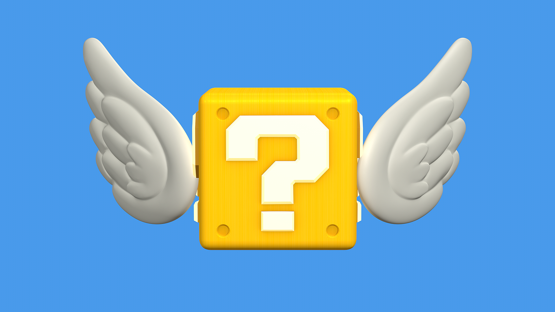 Flying Question Block Super Mario 3D Model - TurboSquid 2055696
