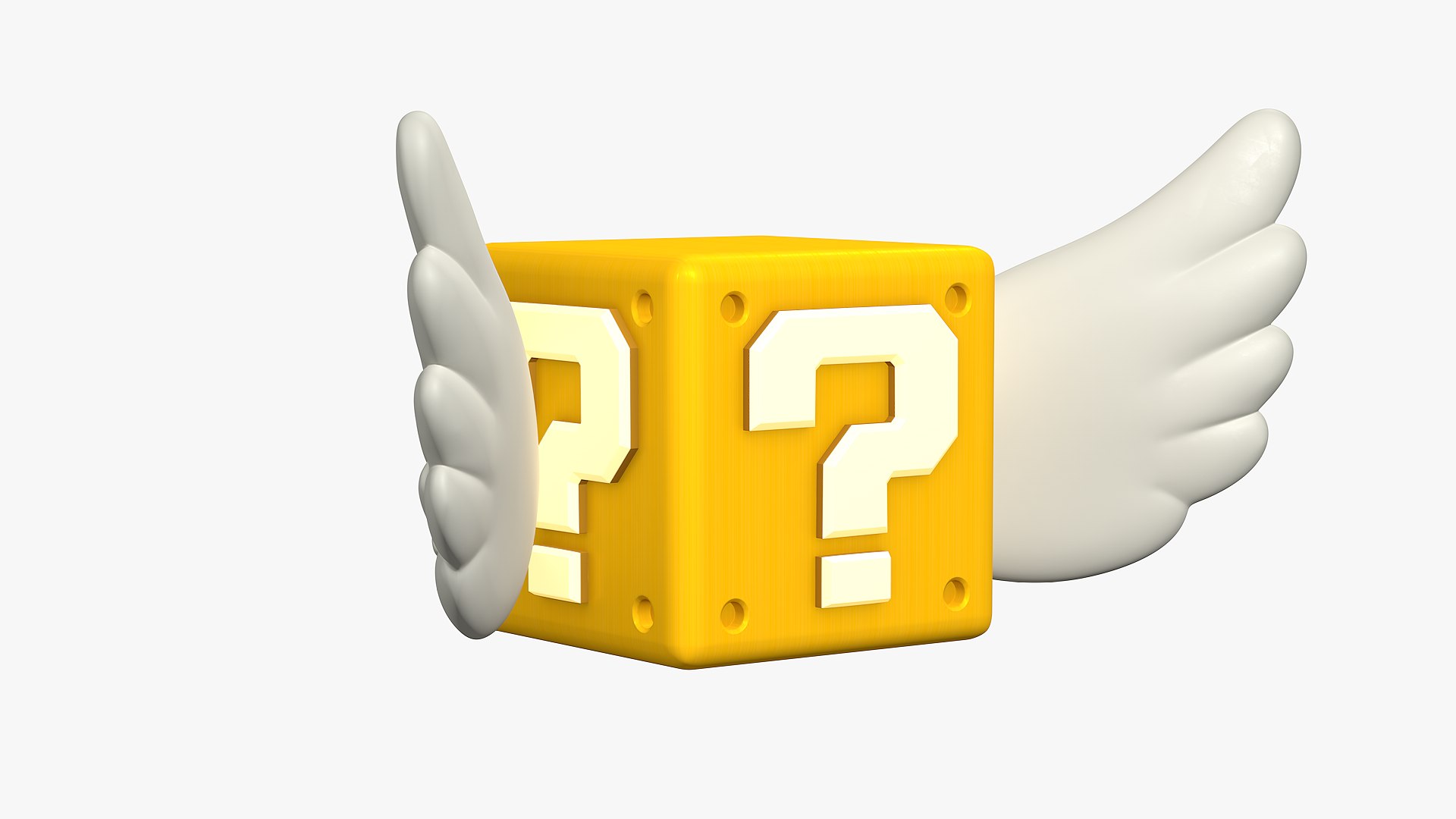 Flying Question Block Super Mario 3D Model - TurboSquid 2055696