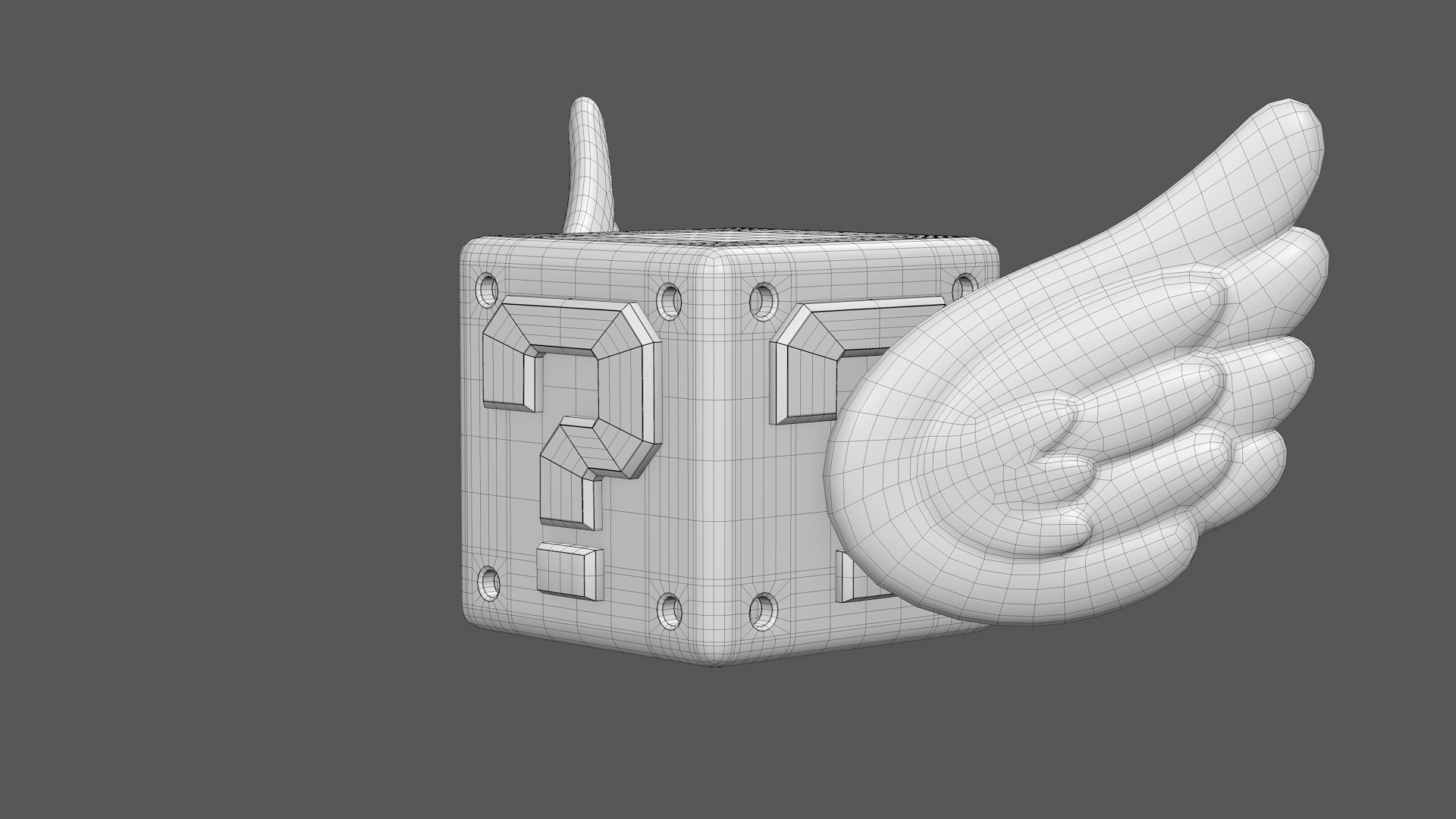 Flying Question Block Super Mario 3D Model - TurboSquid 2055696