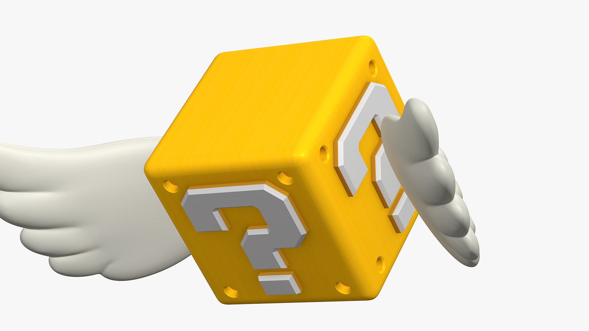 Flying Question Block Super Mario 3D Model - TurboSquid 2055696